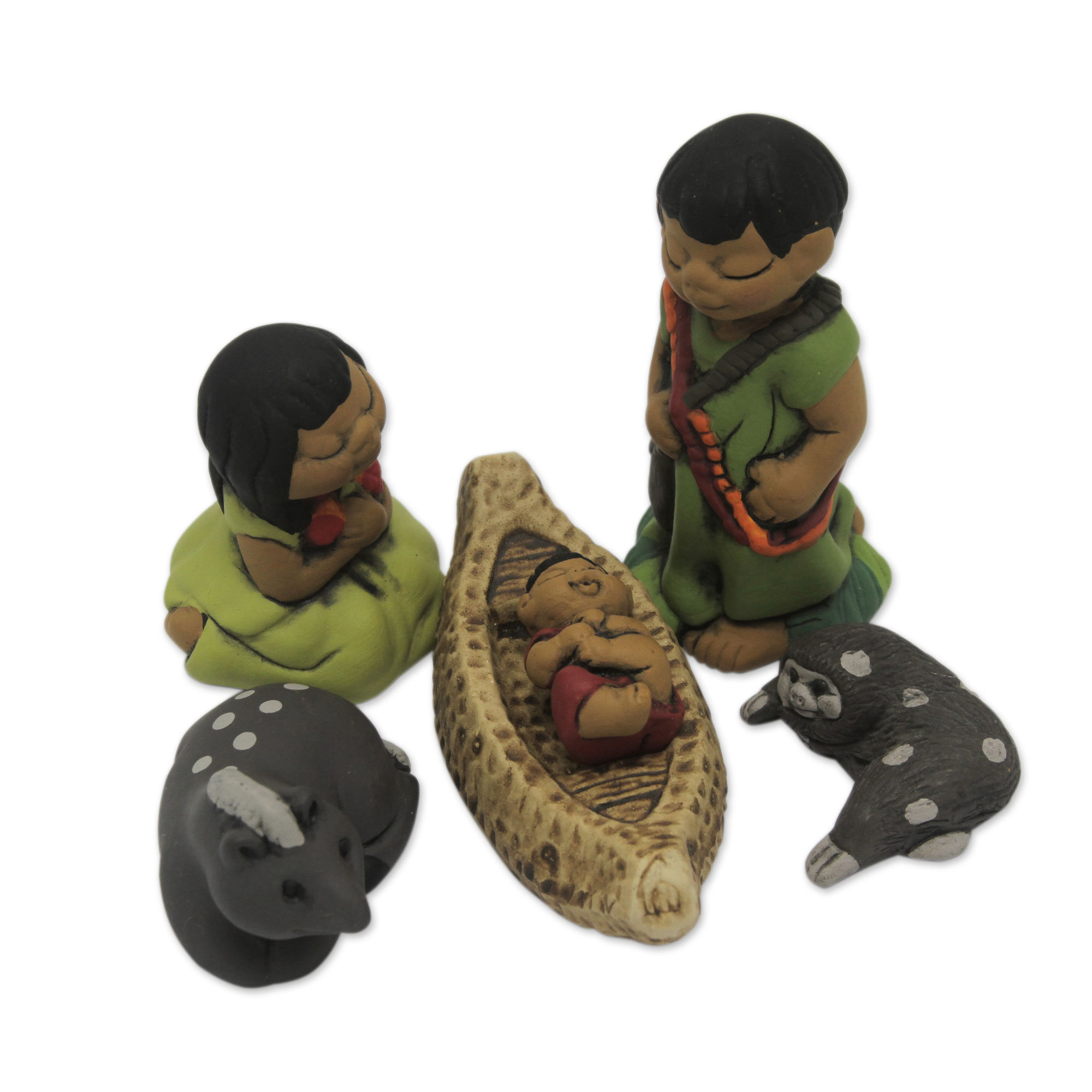 The Holiday Aisle® 6 Piece Hand-Crafted Peruvian Amazon Ceramic ...