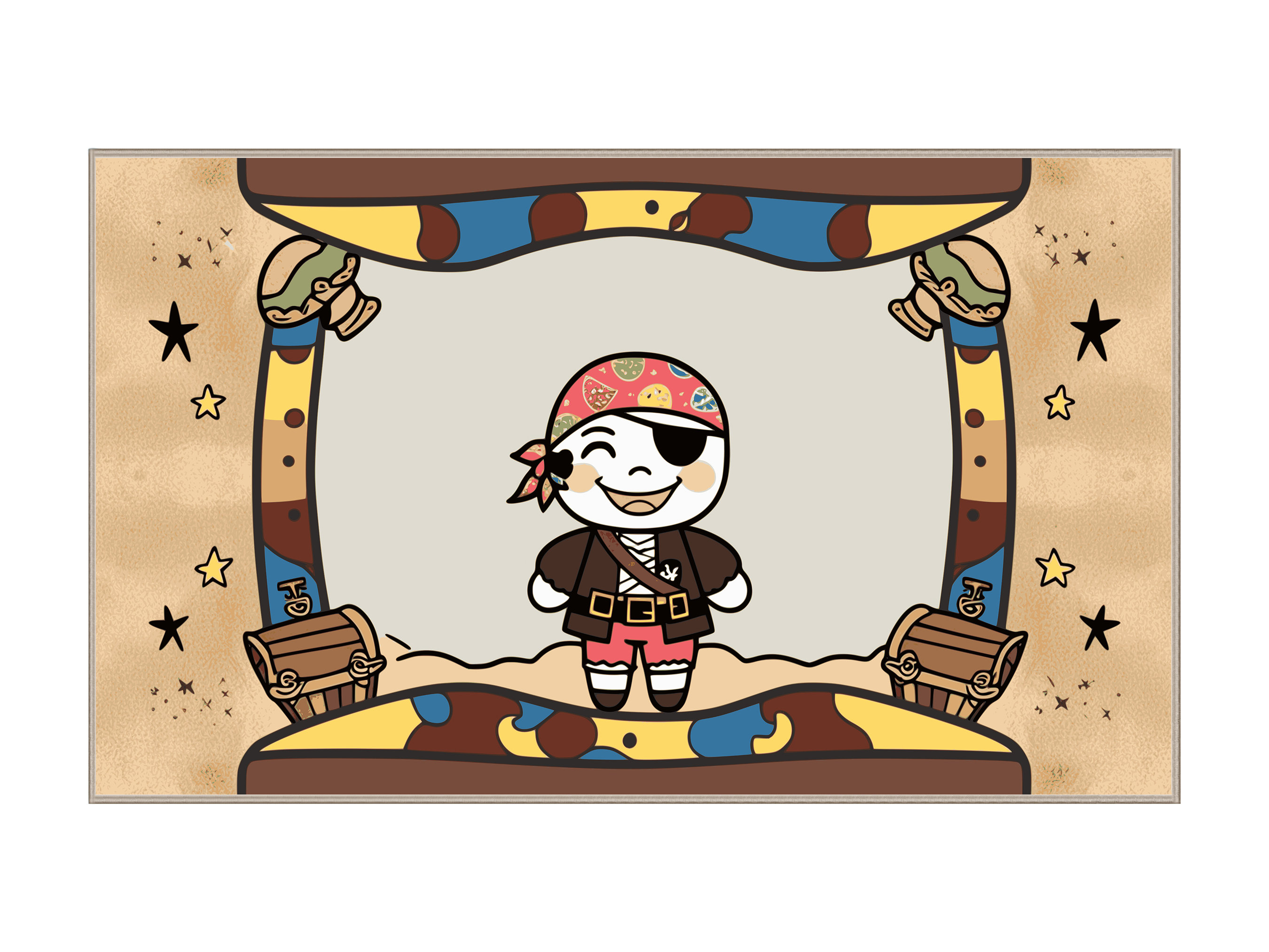 Sunside Sails Pirates Ocean Kids Rug | Wayfair