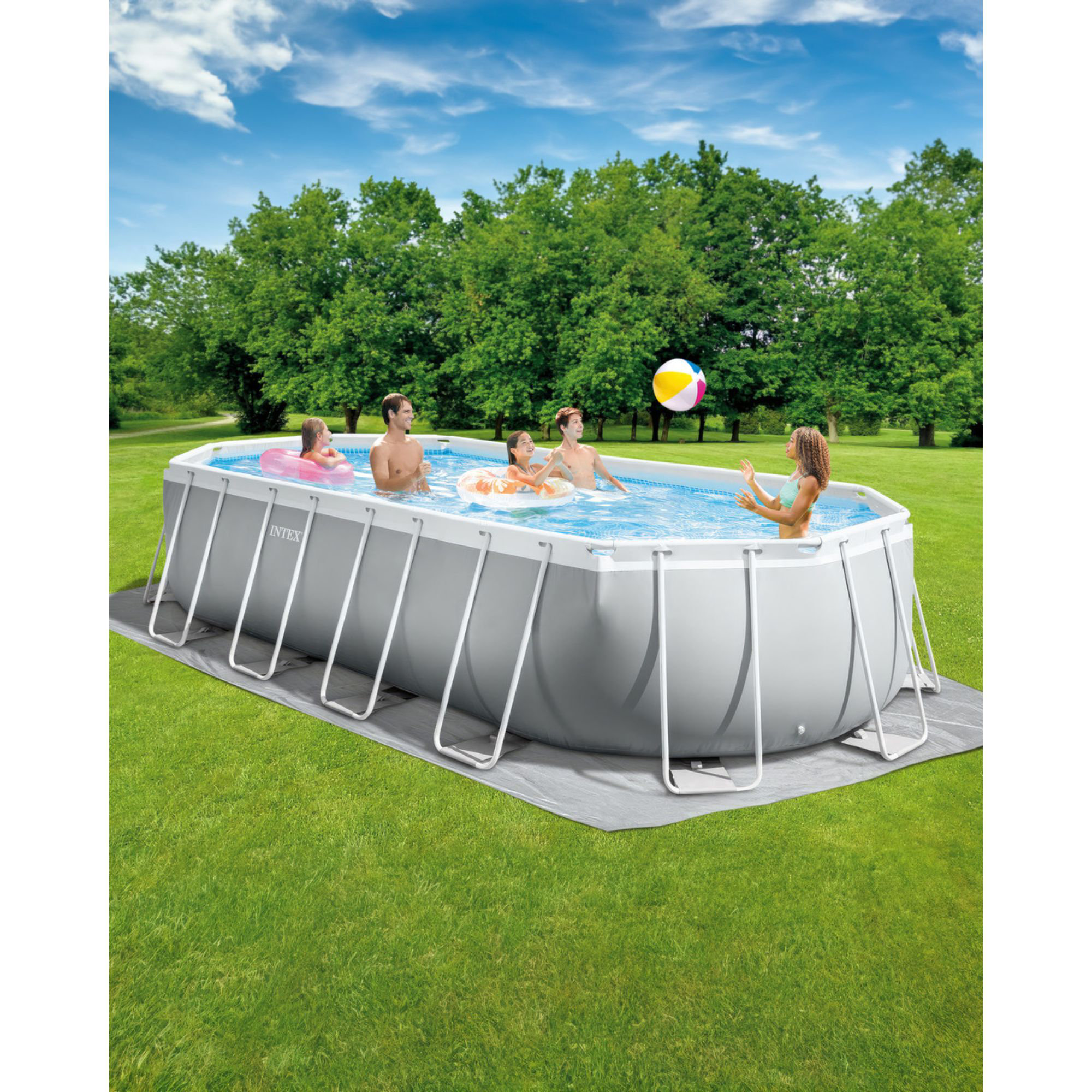 Intex Prism Fram 20 FT x 10 FT Oval Above Ground Pool Set - Wayfair Canada