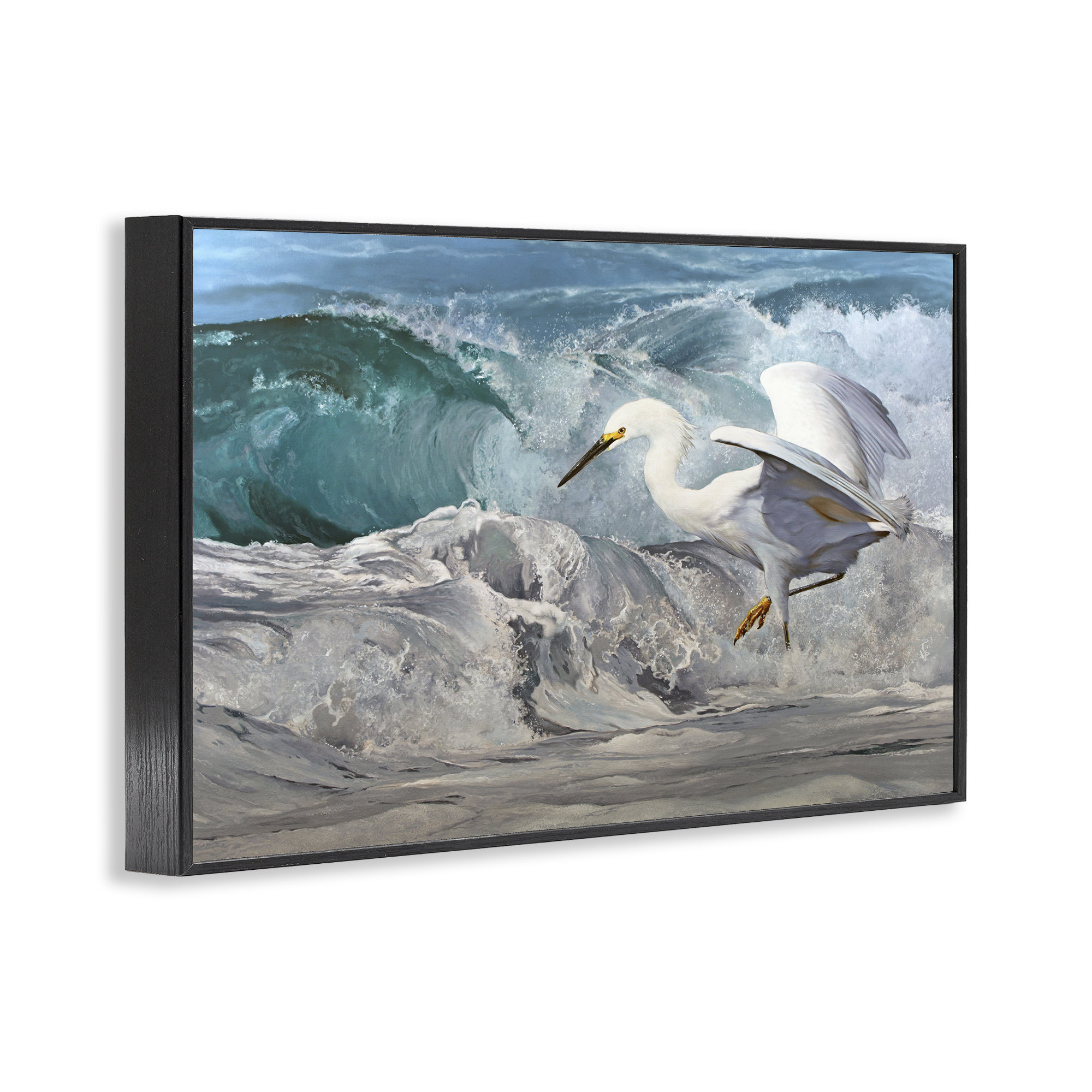 Highland Dunes Wave Dancer Heron Giclee Art by Mark Kelso | Wayfair