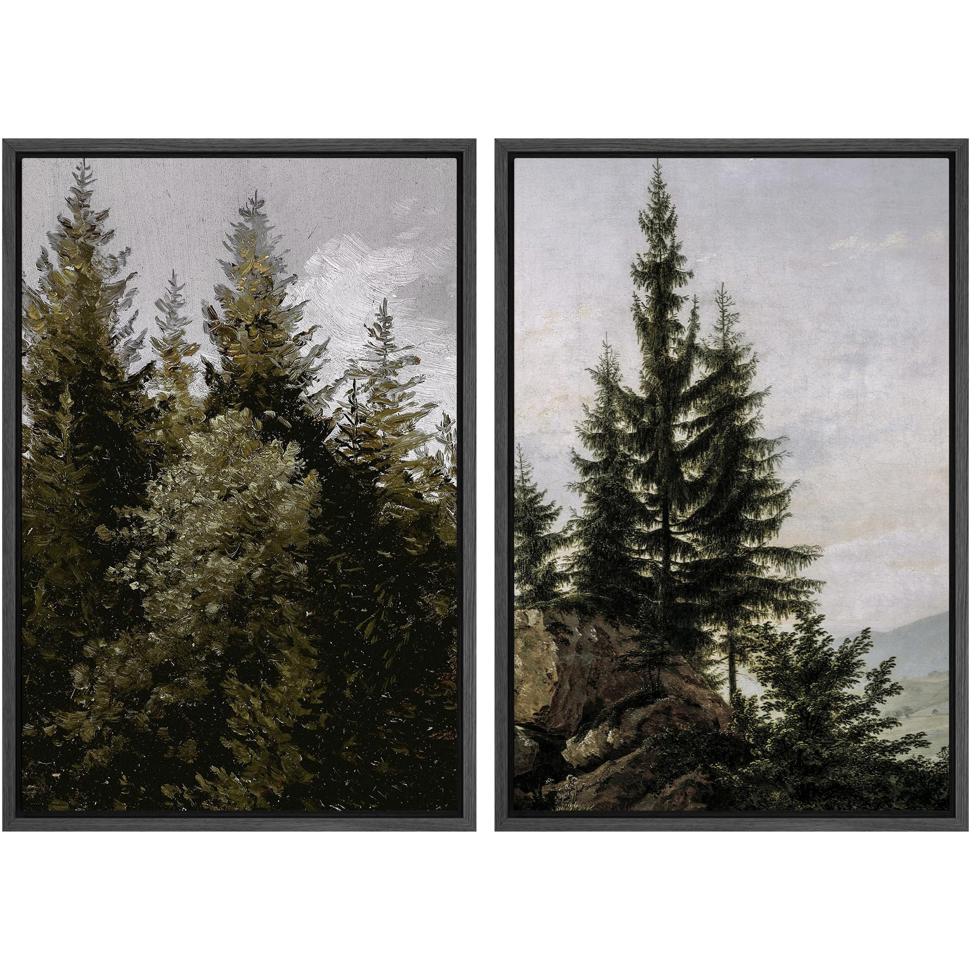 wall26 Evergreen Whisper Majestic Pine Trees Forest Serenity Nature ...