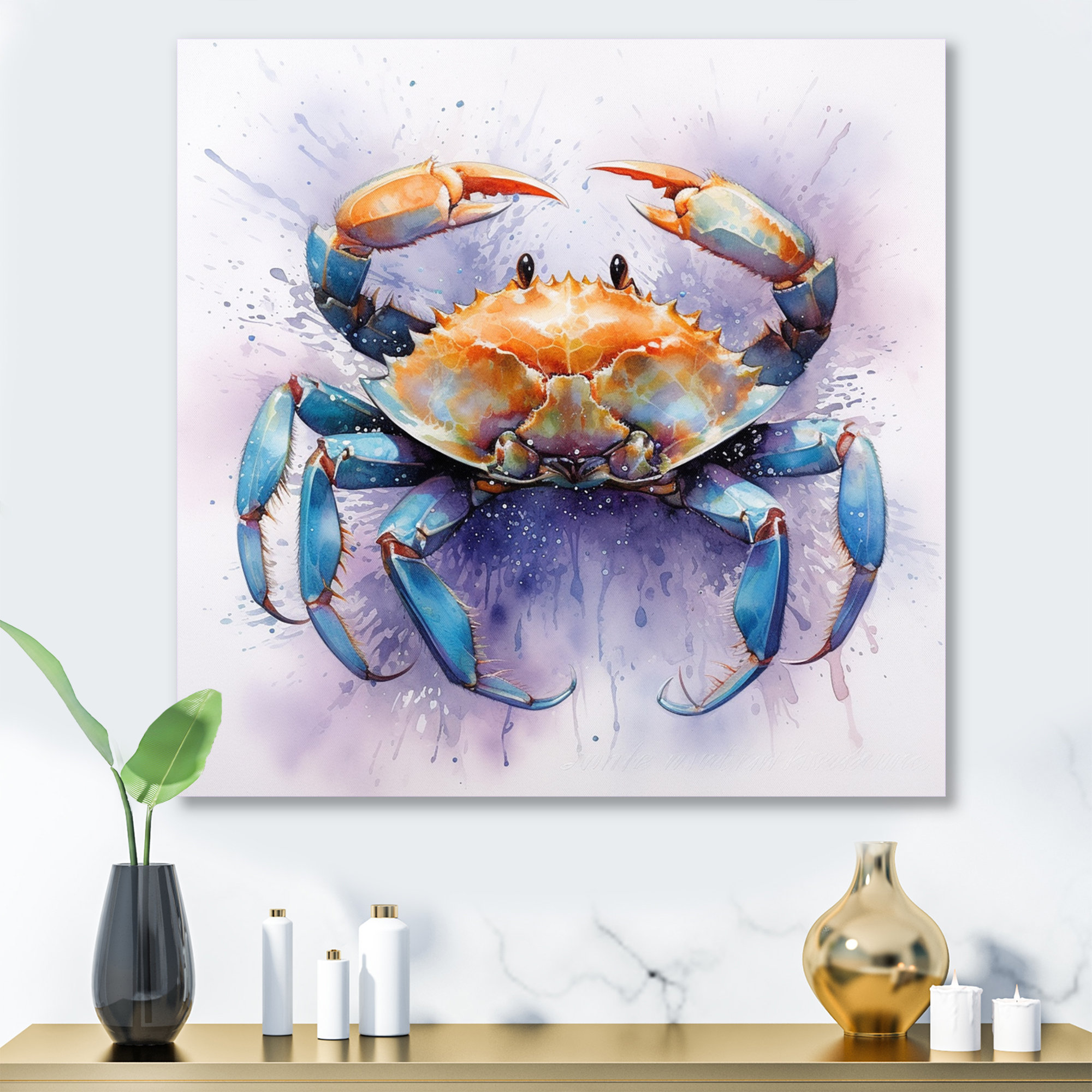Highland Dunes Crab Beachcombers VI - Animals Metal Art Print - Wayfair ...