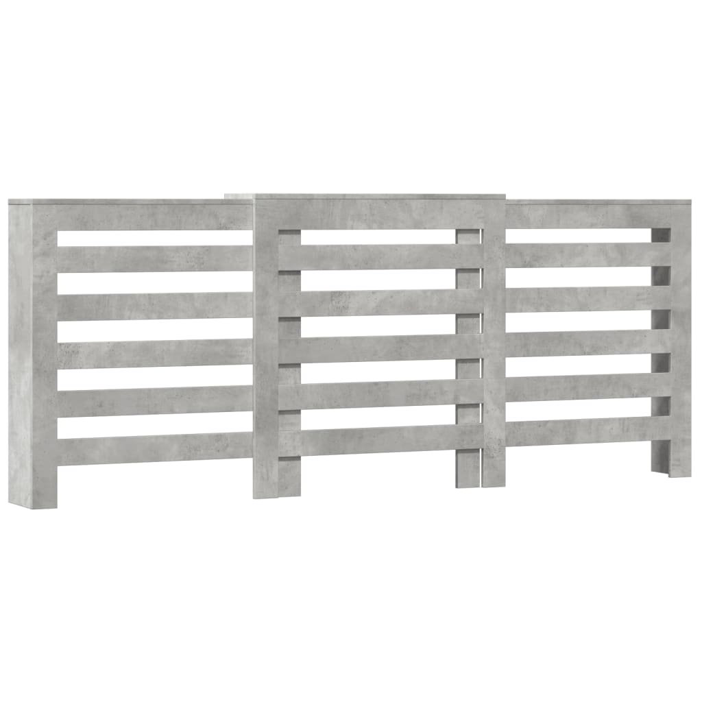 Vidaxl Radiator Cover Concrete Grey 205X21.5X83.5 Cm Engineered Wood ...