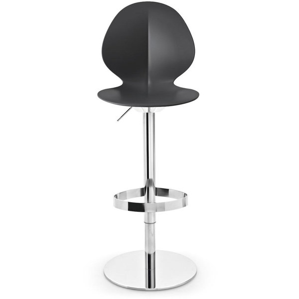 Calligaris Basil Adjustable Stool with Plastic Seat and Swivel Base ...