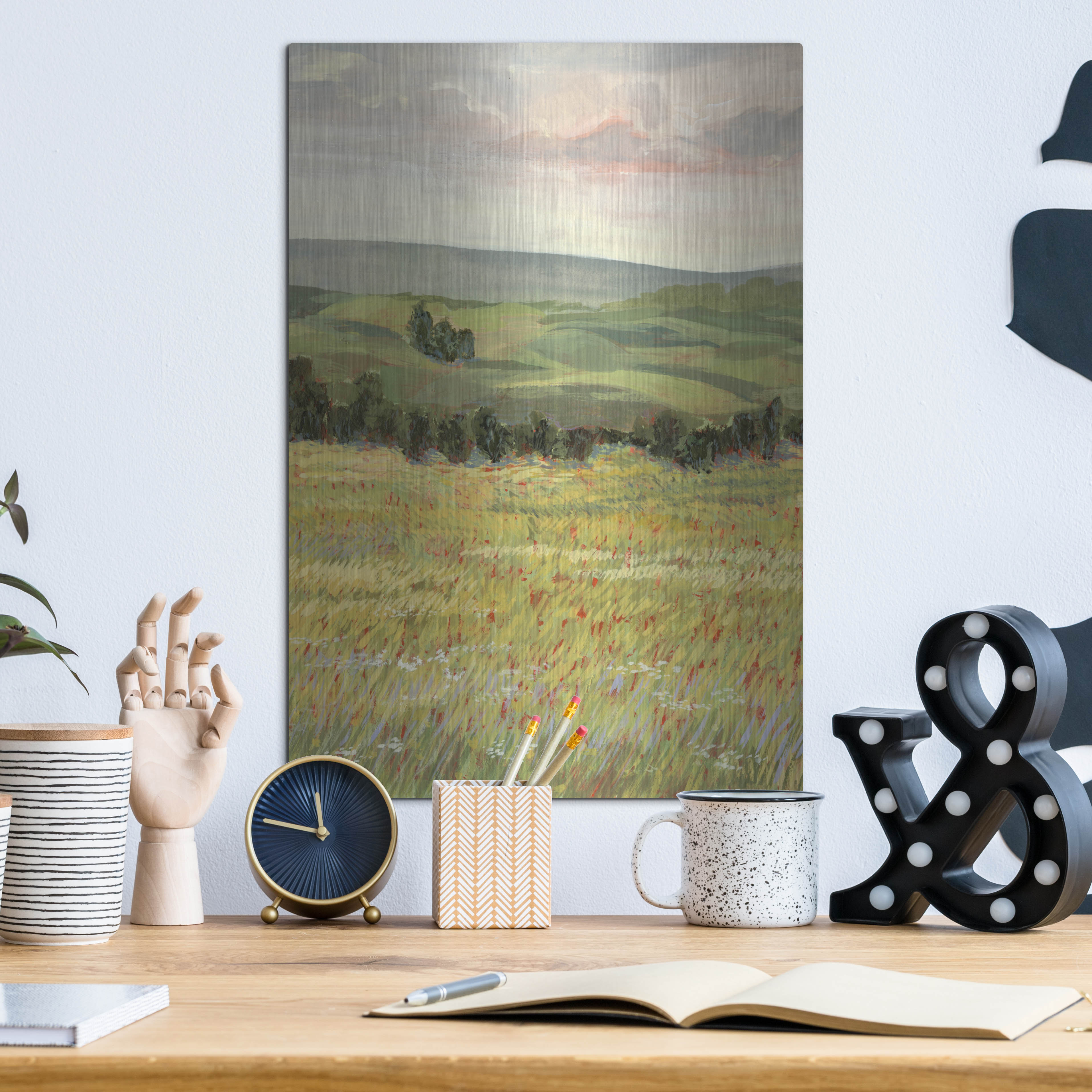 Luxe Metal Art 'Morning Meadow I' By Victoria Borg " Morning Meadow I ...
