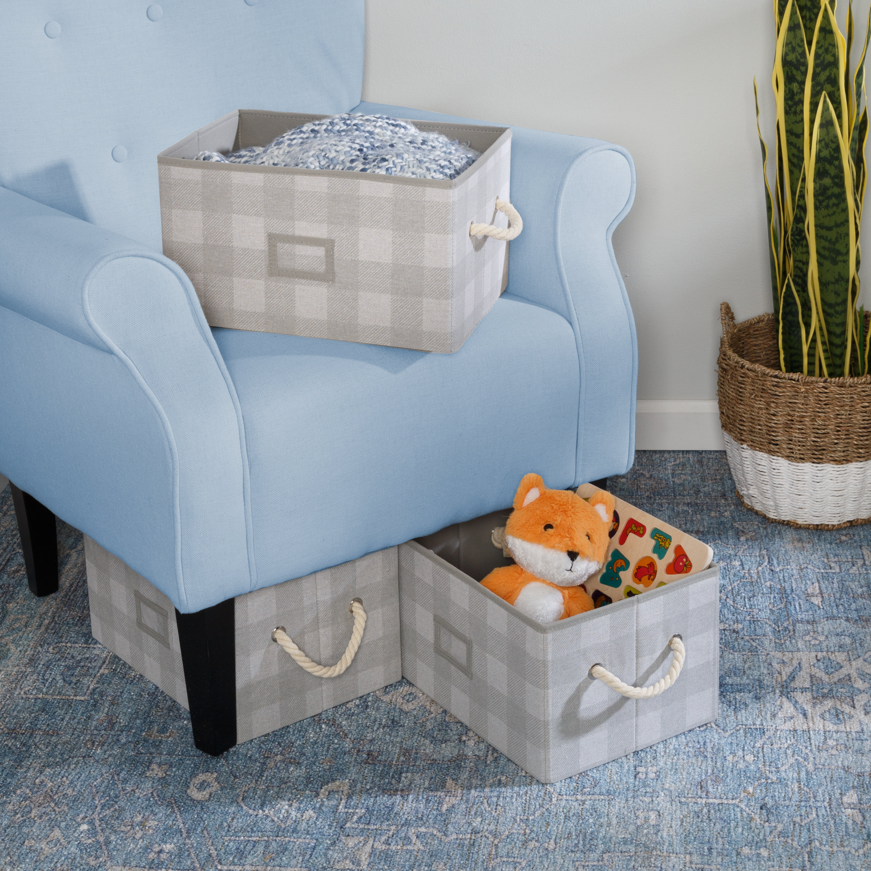 Breakwater Bay Large Storage Fabric Bin Set | Wayfair