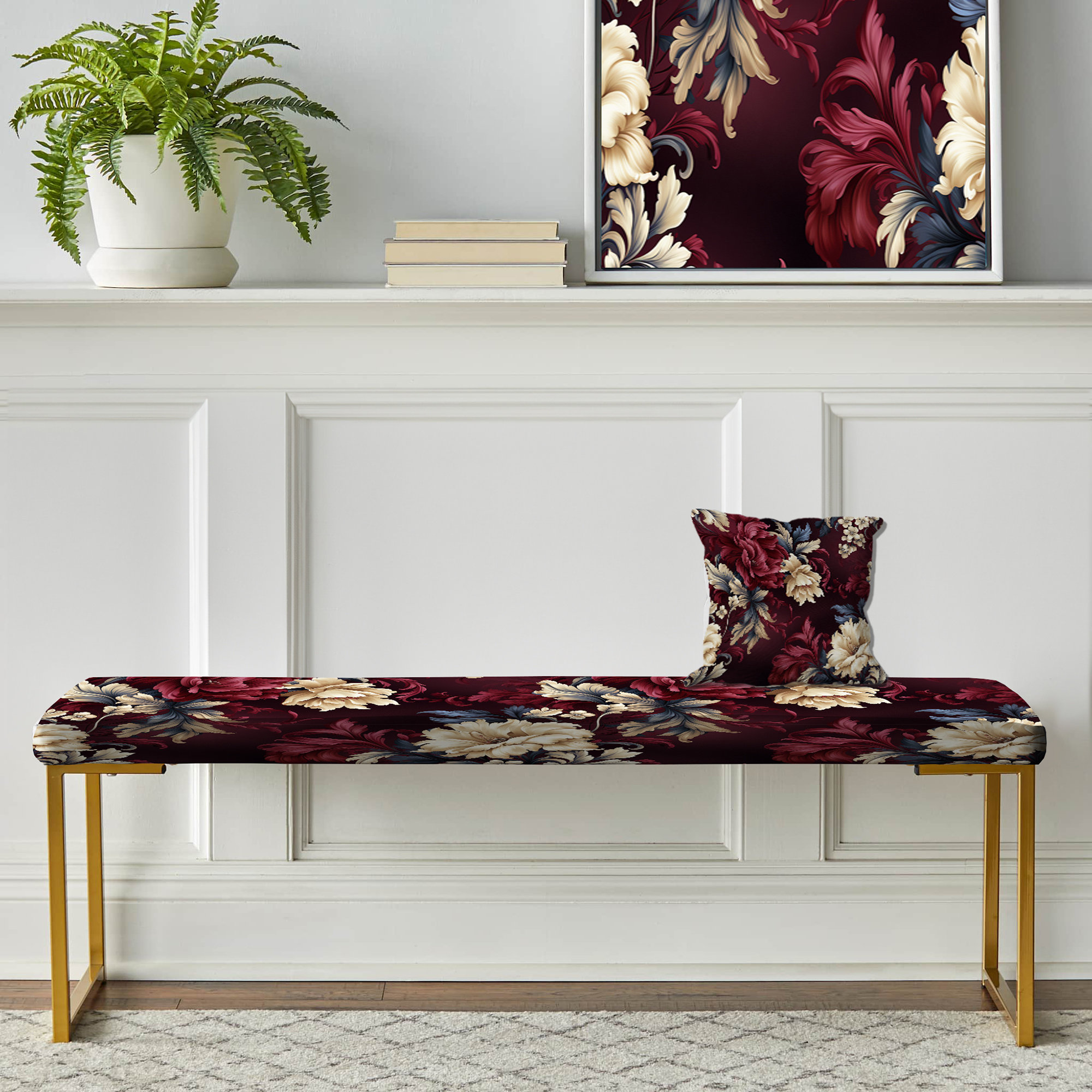 Design Art Regency Damask Grandeur Victorian Pattern - Floral ...