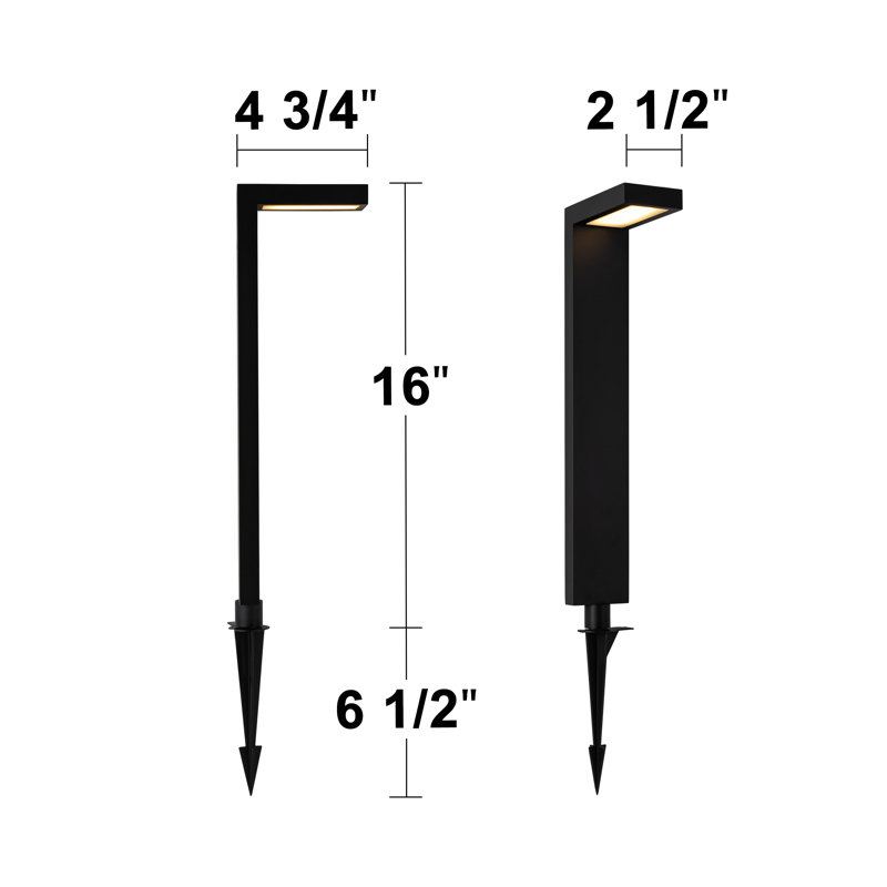 C Cattleya 3w Low Voltage Black Aluminum Led Outdoor Landscape Path ...