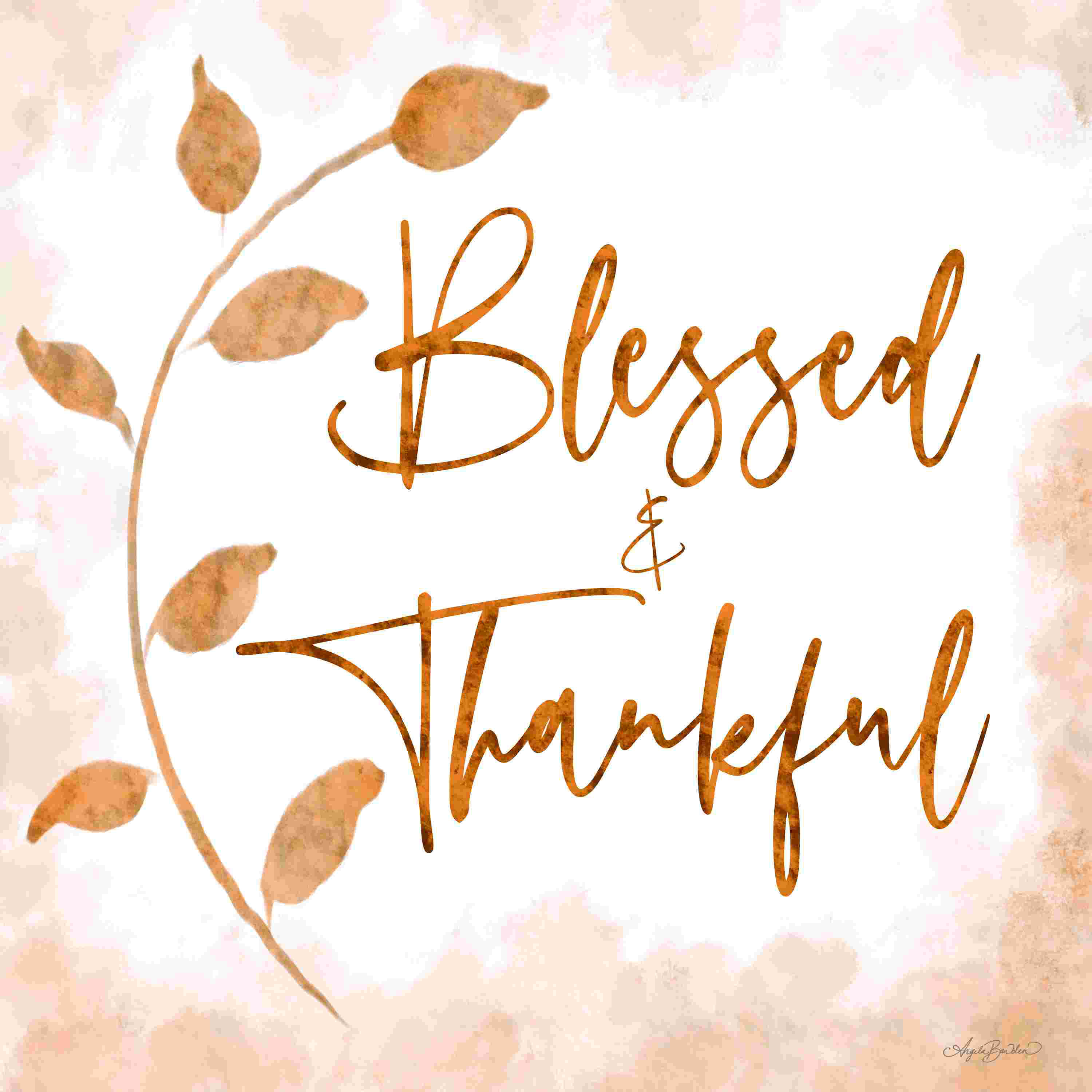 Trinx Blessed And Thankful by Angela Bawden - Print - Wayfair Canada