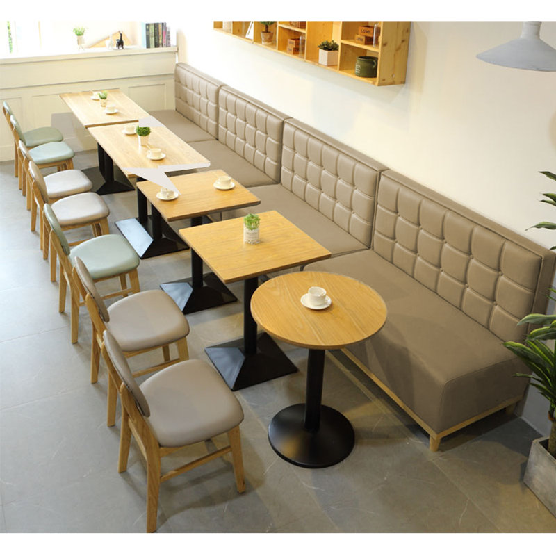 Canadian Linen Modern and simple cafe restaurant bench（set of 2). | Wayfair