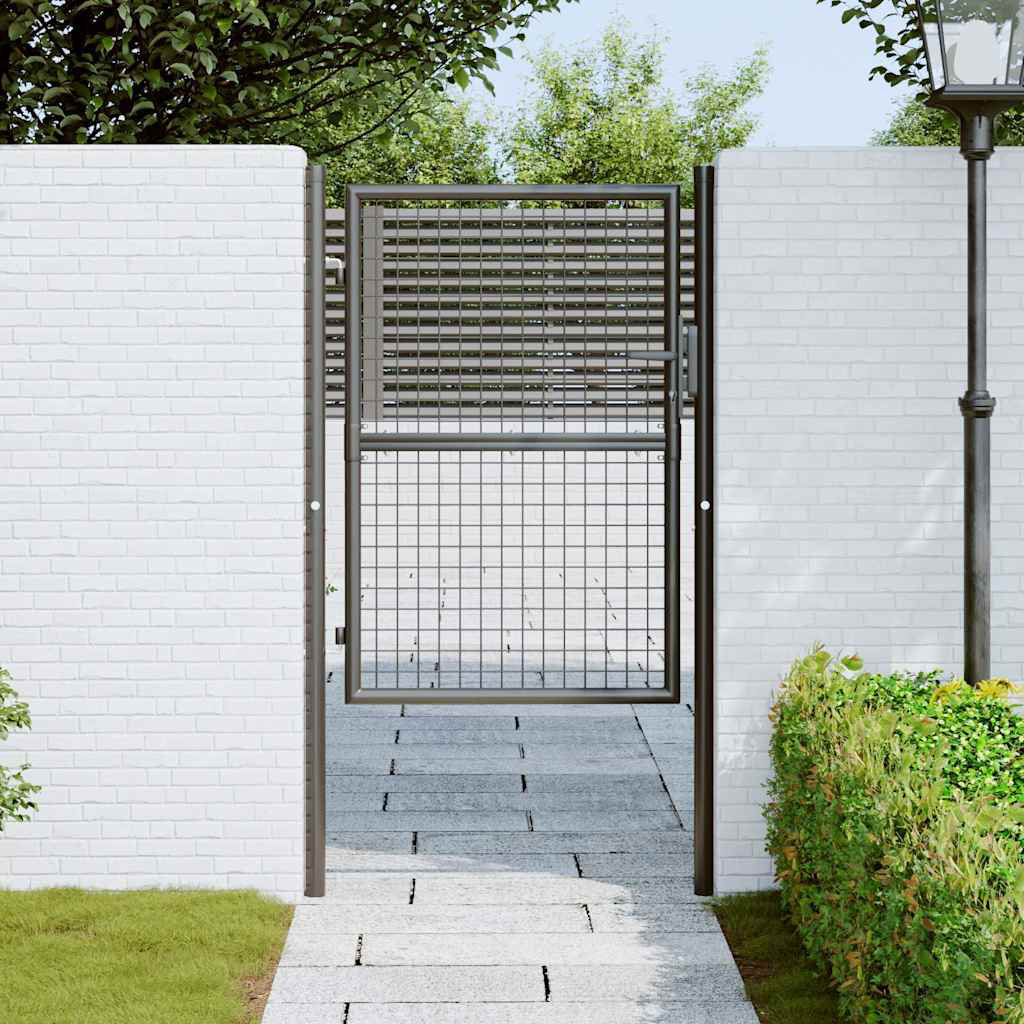 Arlmont & Co. Boyne vidaXL Wire Mesh Fence Gate, Steel, Easy In-Ground ...