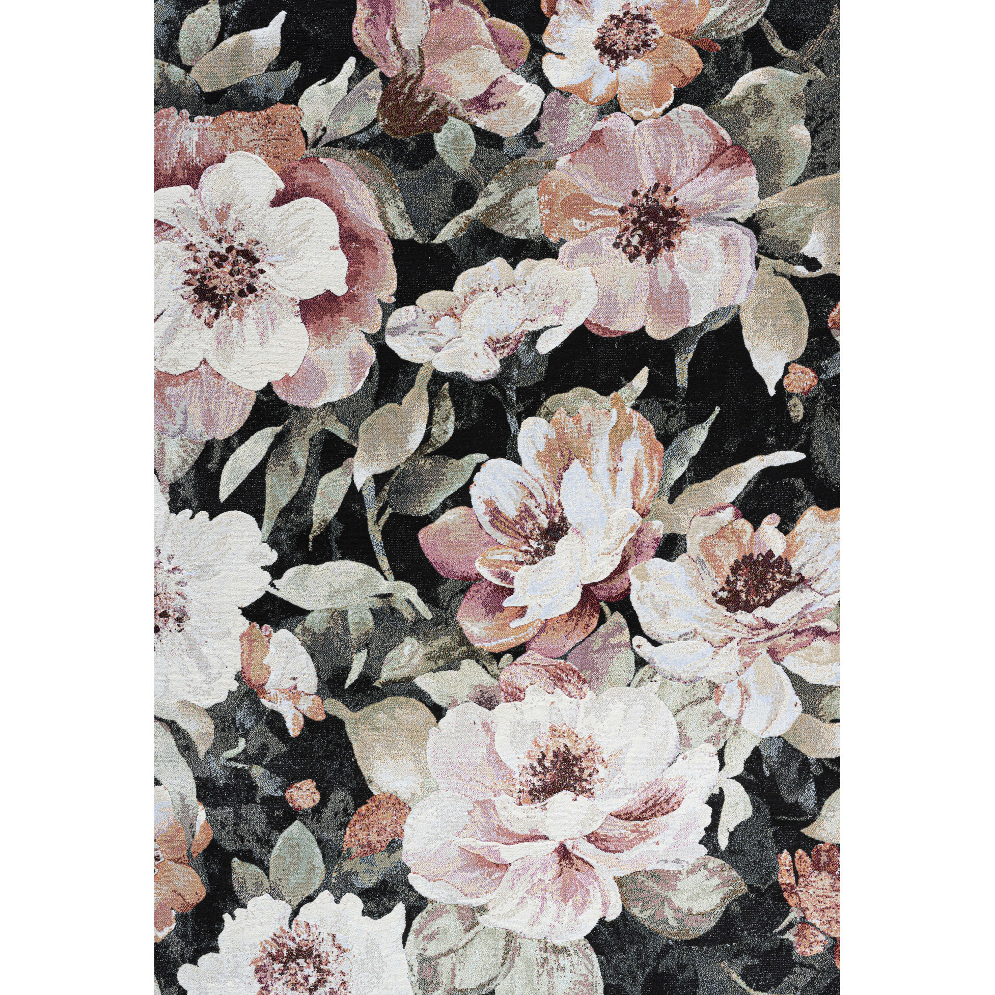 Canora Grey Area Rug In Polypropylene Material, Black Colour With ...