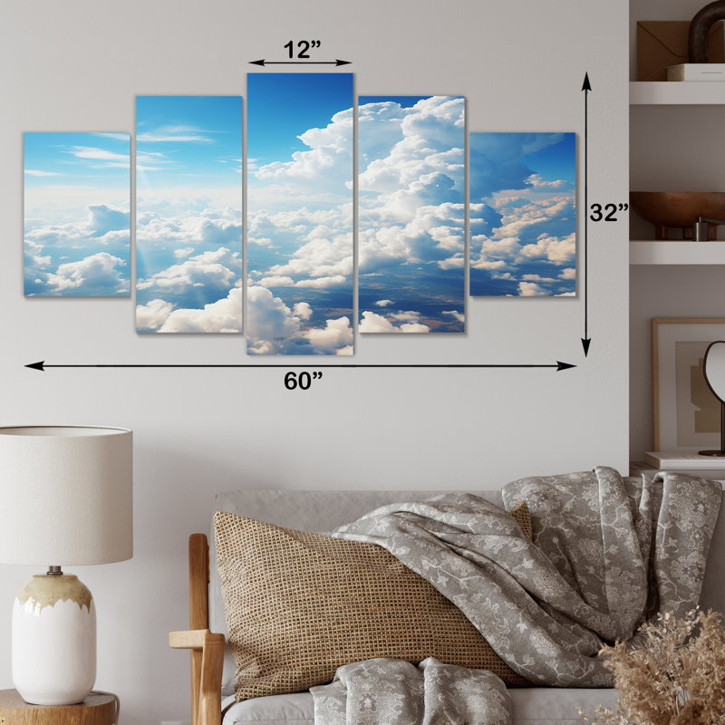Lark Manor™ Panoramic Sky Canopy Horizon III - Sky Multipanel Wall Art ...