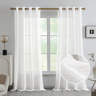 Ebern Designs Light & Airy Privacy Semi Sheer Grommet Curtains (Set Of ...
