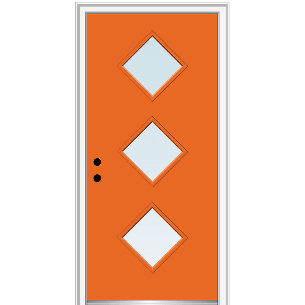 MMI DOOR Spotlight Steel Prehung Front Entry Door - Wayfair Canada