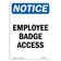 SignMission Employee Badge Access Sign | Wayfair
