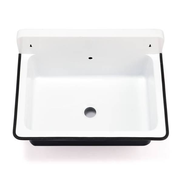 Nantucket Sinks 16.5''Fireclay Specialty Wall Mount Bathroom Sink with ...