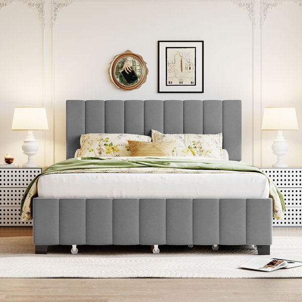 Hokku Designs Faredo Upholstered Panel Storage Bed | Wayfair
