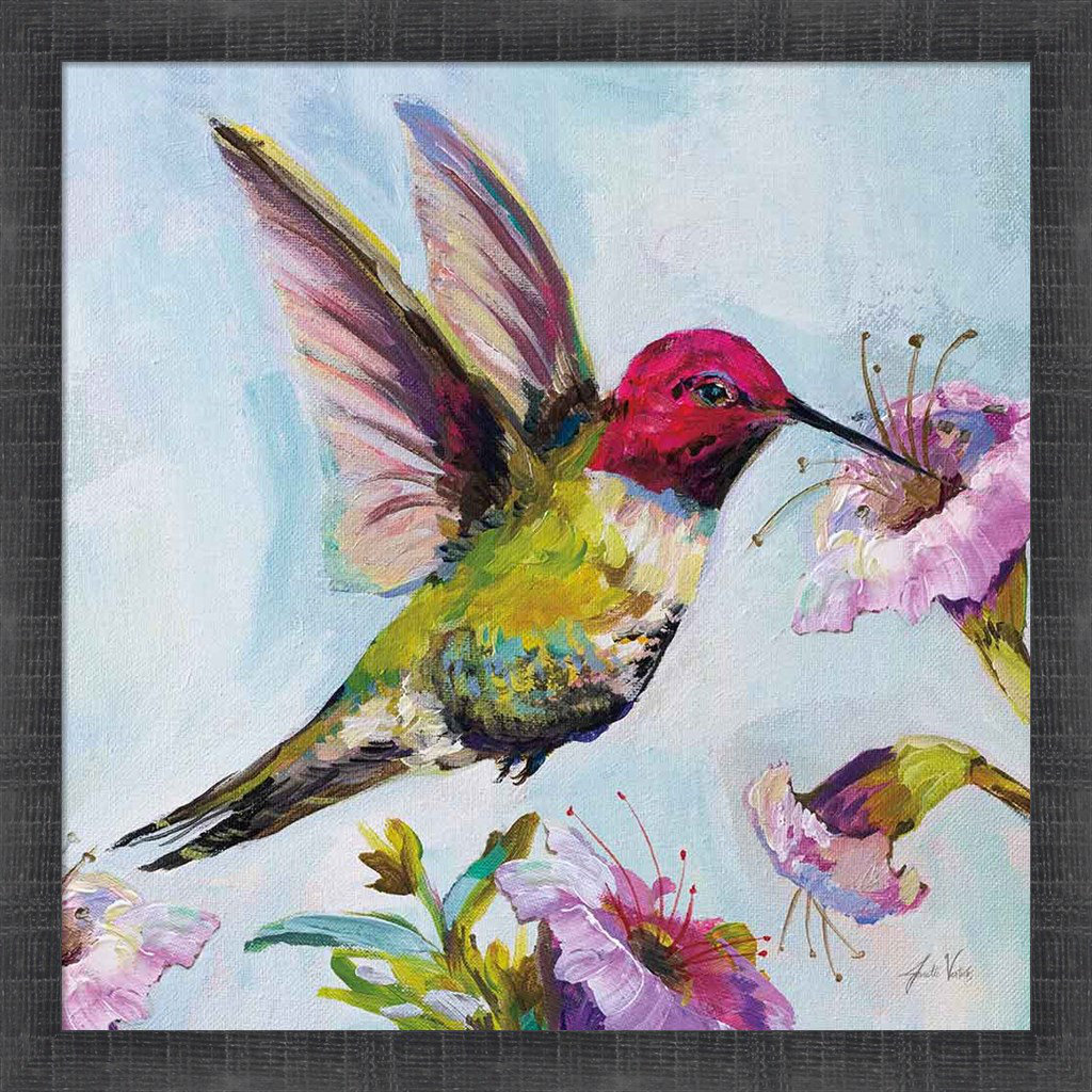Red Barrel Studio Hummingbird I Florals By Jeanette Vertentes, Framed ...