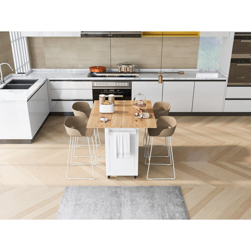 Latitude Run® Dearing with Foldable Counter Top, Slide-Out Shelf | Wayfair