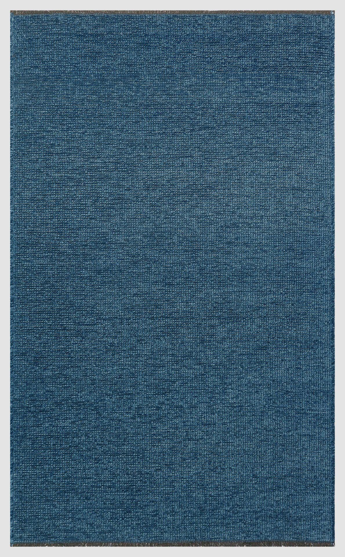 Lofy Tapis bleu marine intérieur / extérieur rectangulaire en coton tissé à la machine 4 pi x 5 ...