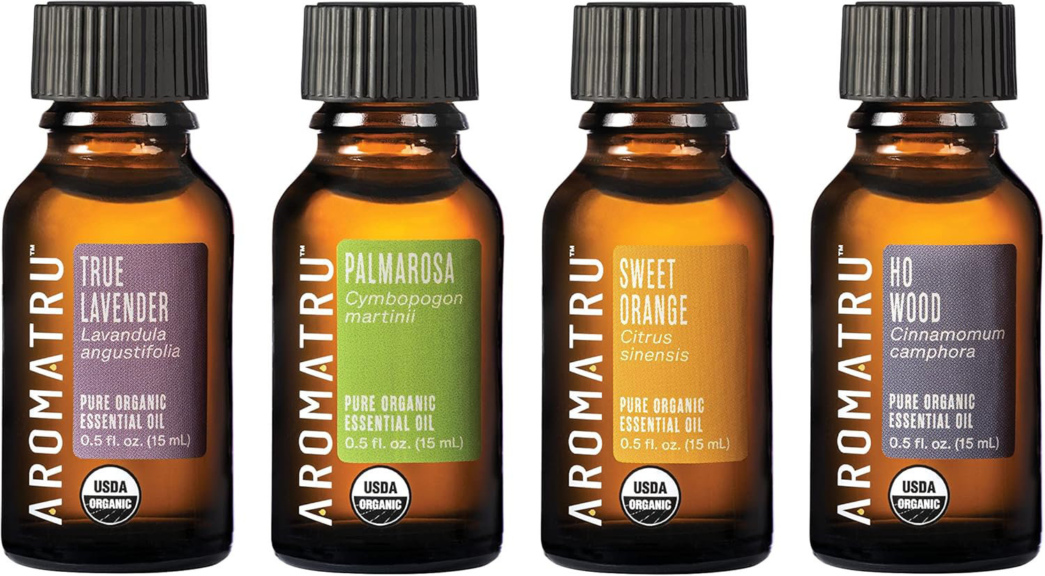 AromaTru Essential Oil Kits- Organic and Wildcrafted – No Synthetic Fillers – ISO Lab Certified ...