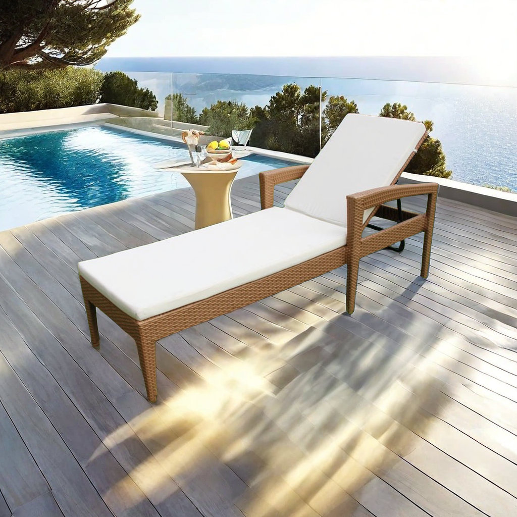 Red Barrel Studio Angellena Outdoor Wicker Chaise Lounge - Wayfair Canada
