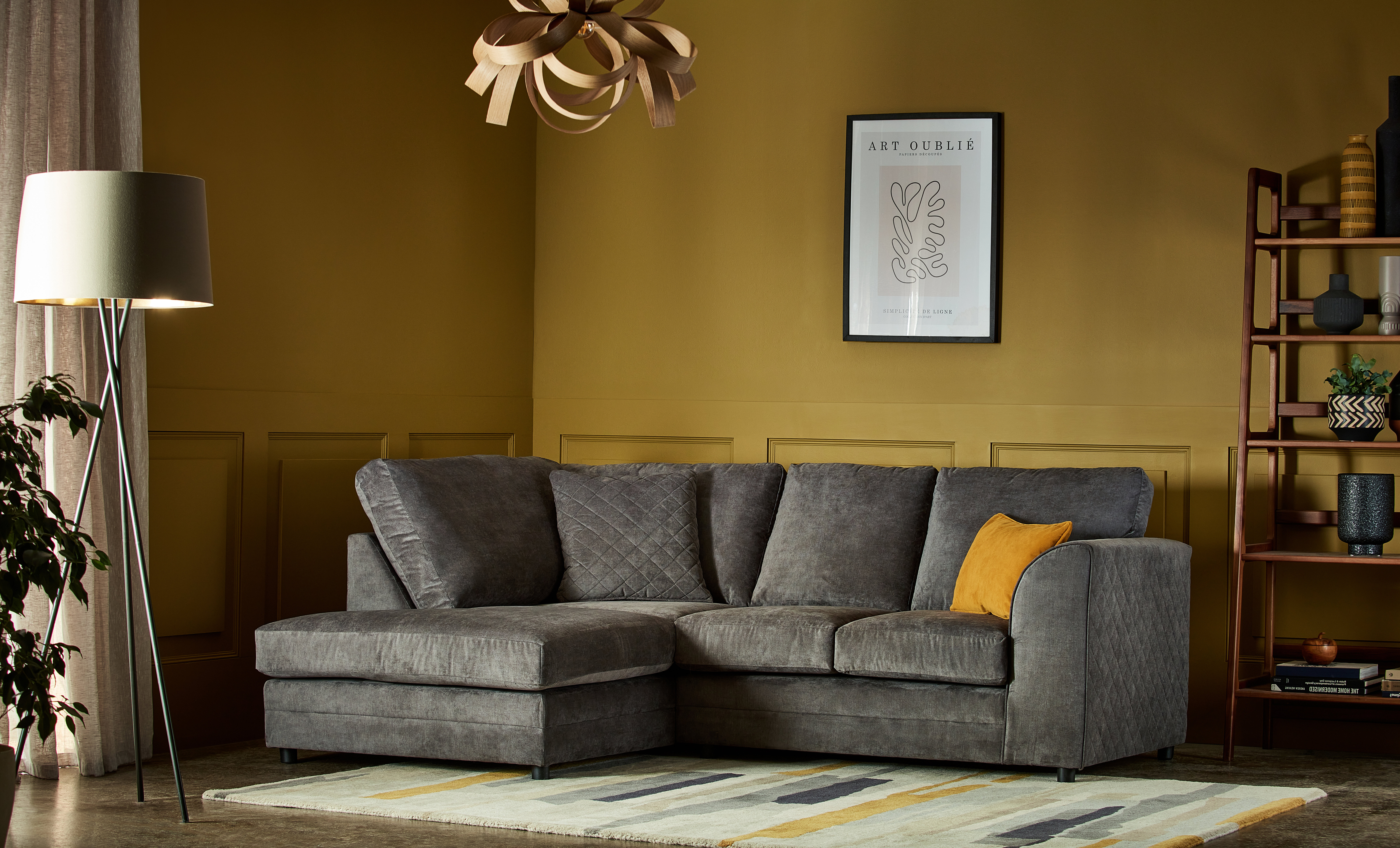 Mercury Row Chaudri 3 Seater Corner Sofa Chaise & Reviews | Wayfair.co.uk