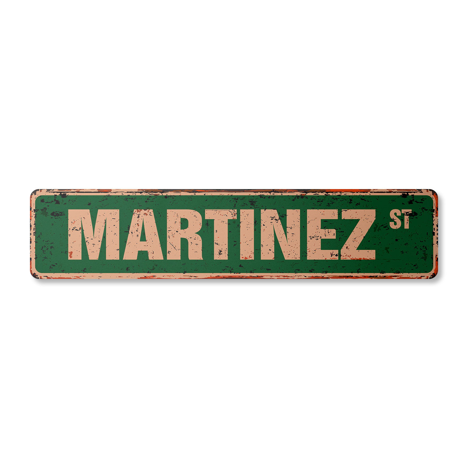 SignMission Martinez Street Sign Heavy Duty Plastic 7" X 30" | Wayfair