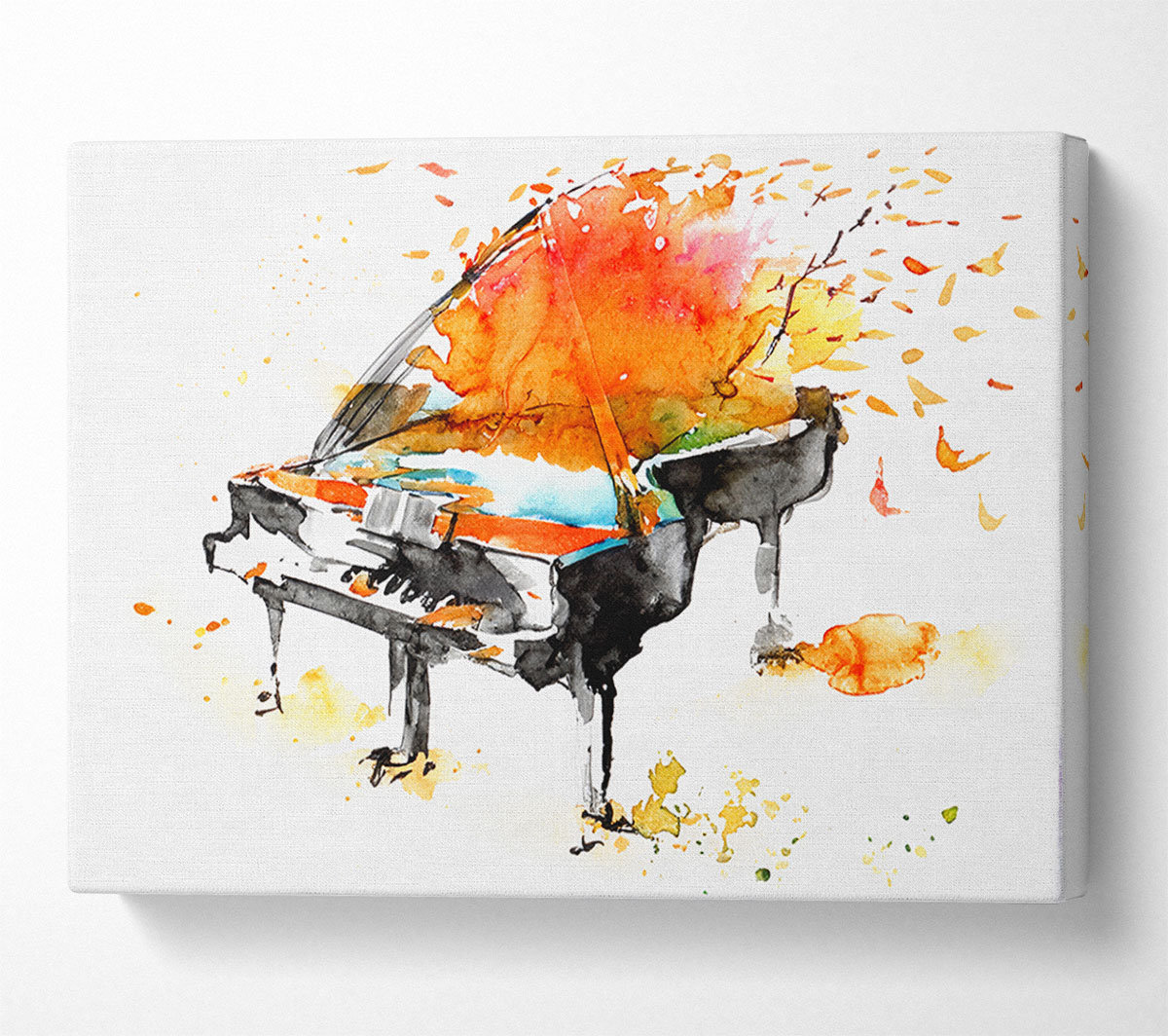 Marlow Home Co. Autumn Piano Canvas Watercolour | Wayfair.co.uk