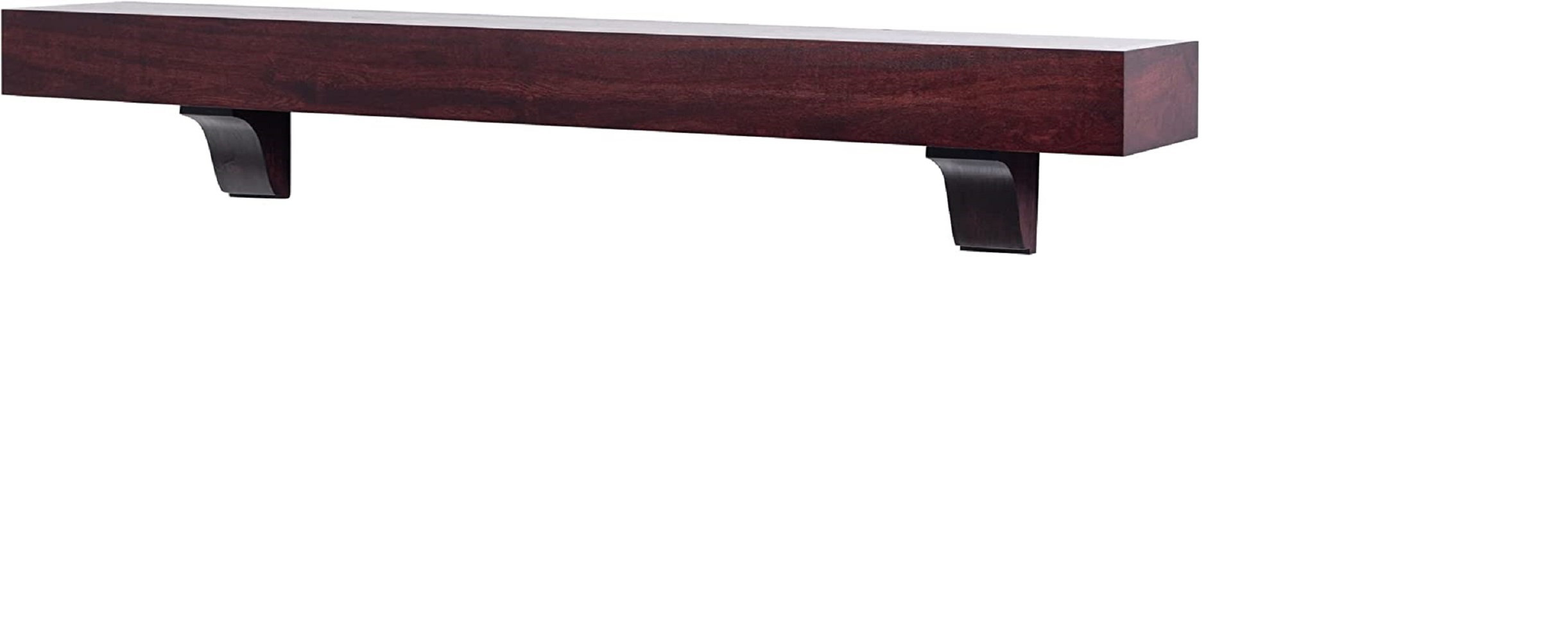 Loon Peak® Enrigue Floating Mantel Shelf - Modern Poplar Wood Shelf for ...