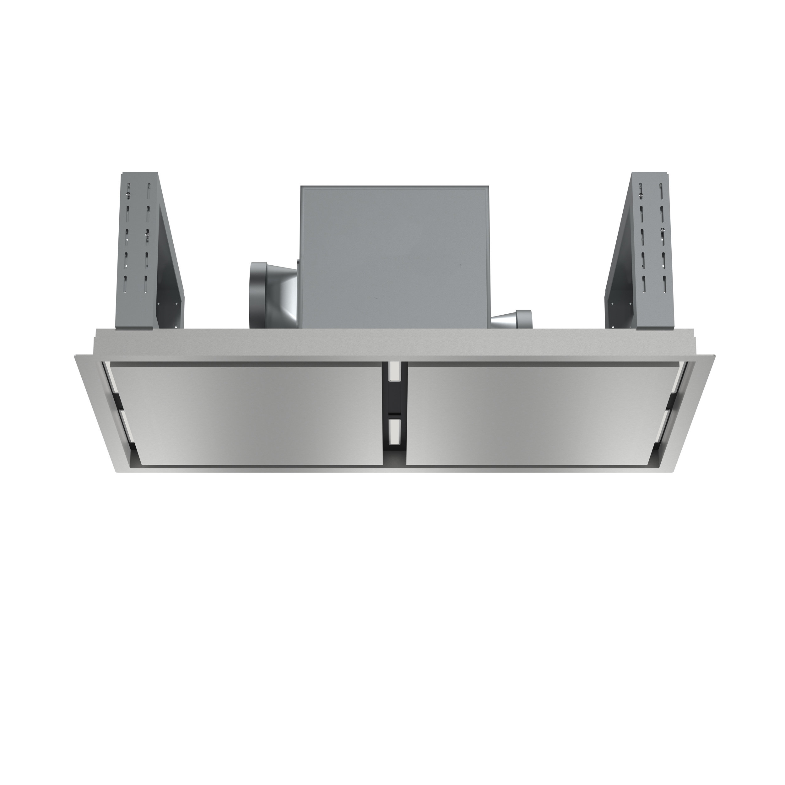 Forno Arezzo 44-Inch Recessed Ceiling Range Hood, Dual Motors, 1200 CFM ...
