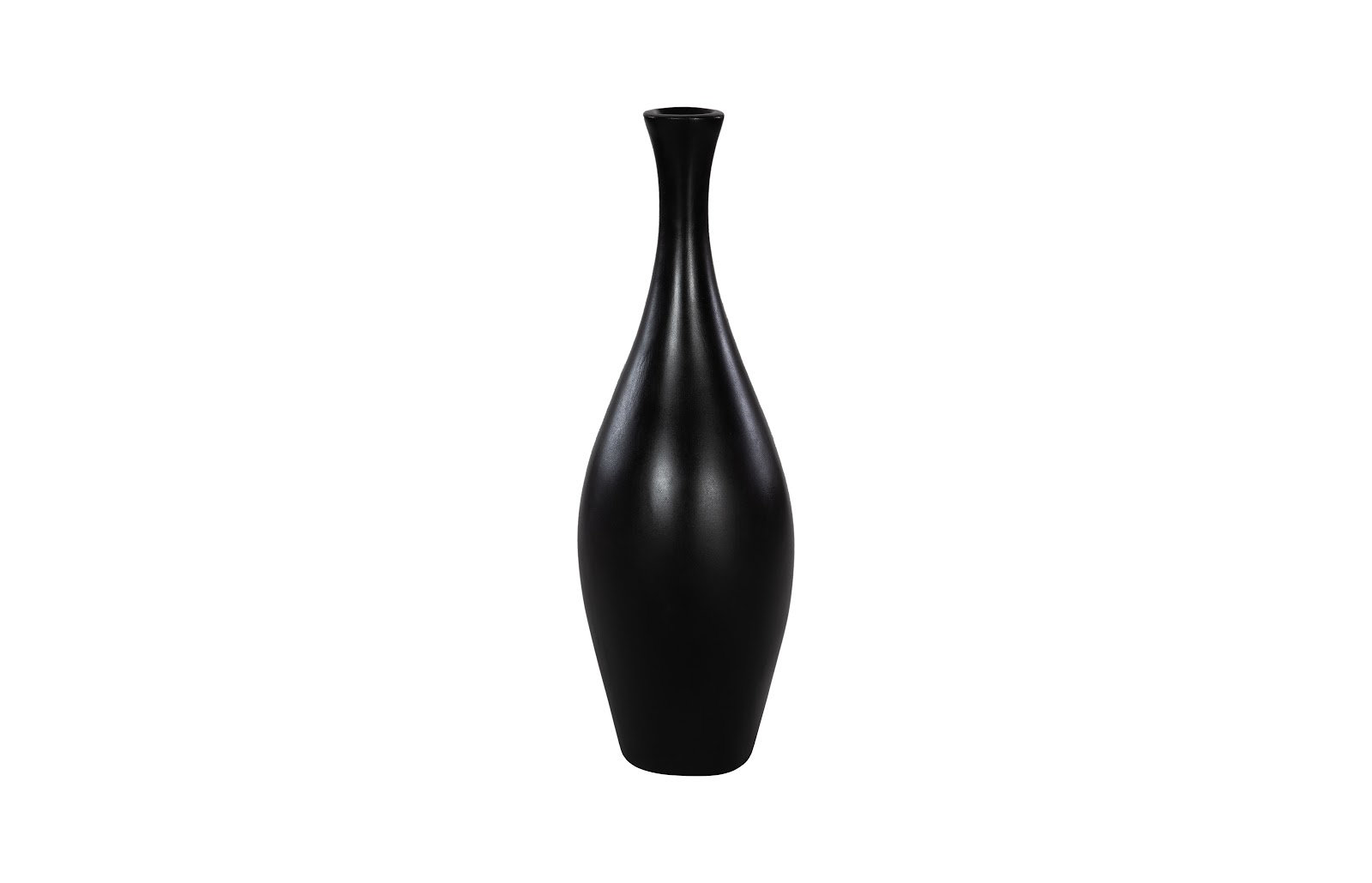 Phillips Collection Trumpet Vase, Large, Matte Black | Perigold