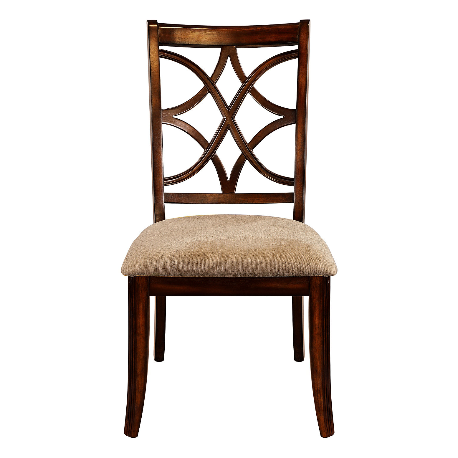 Canora Grey Shaynne Wooden Side Chairs Set of 2 Elegant Back Design ...