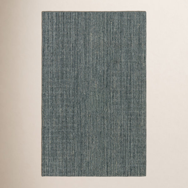 Birch Lane™ Striped Handmade Area Rug in Blue/White | Birch Lane