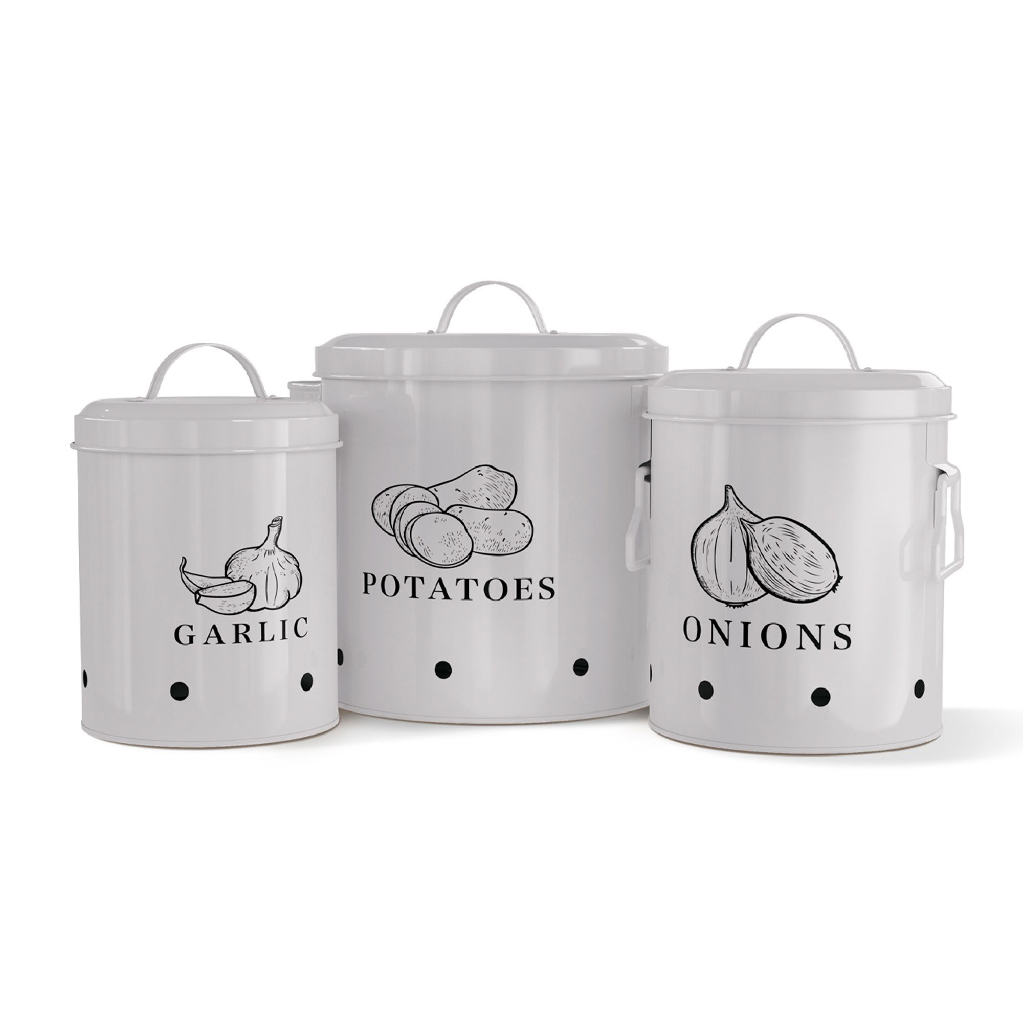 kook Potato, Onion, Garlic 3 Container Food Storage Set & Reviews ...
