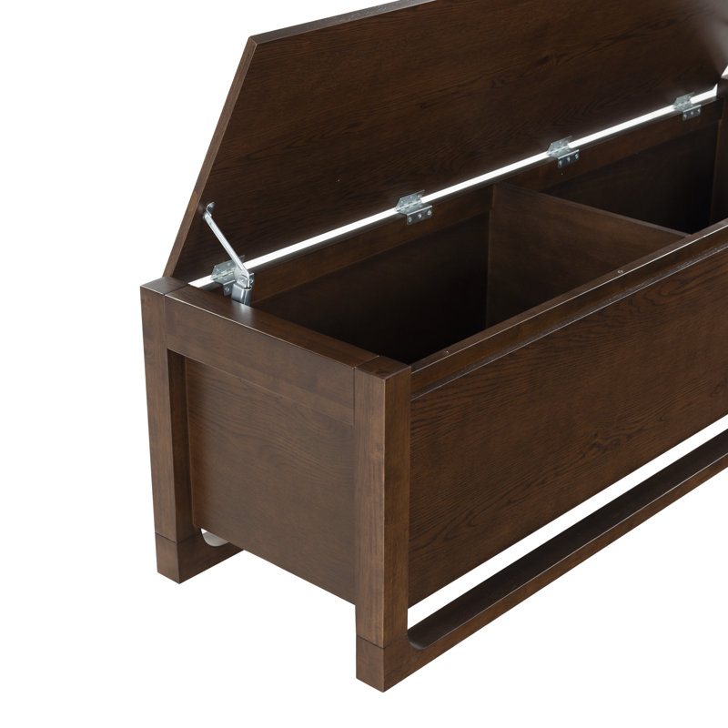 Joss & Main Tyrell Wood Storage Bench | Joss & Main