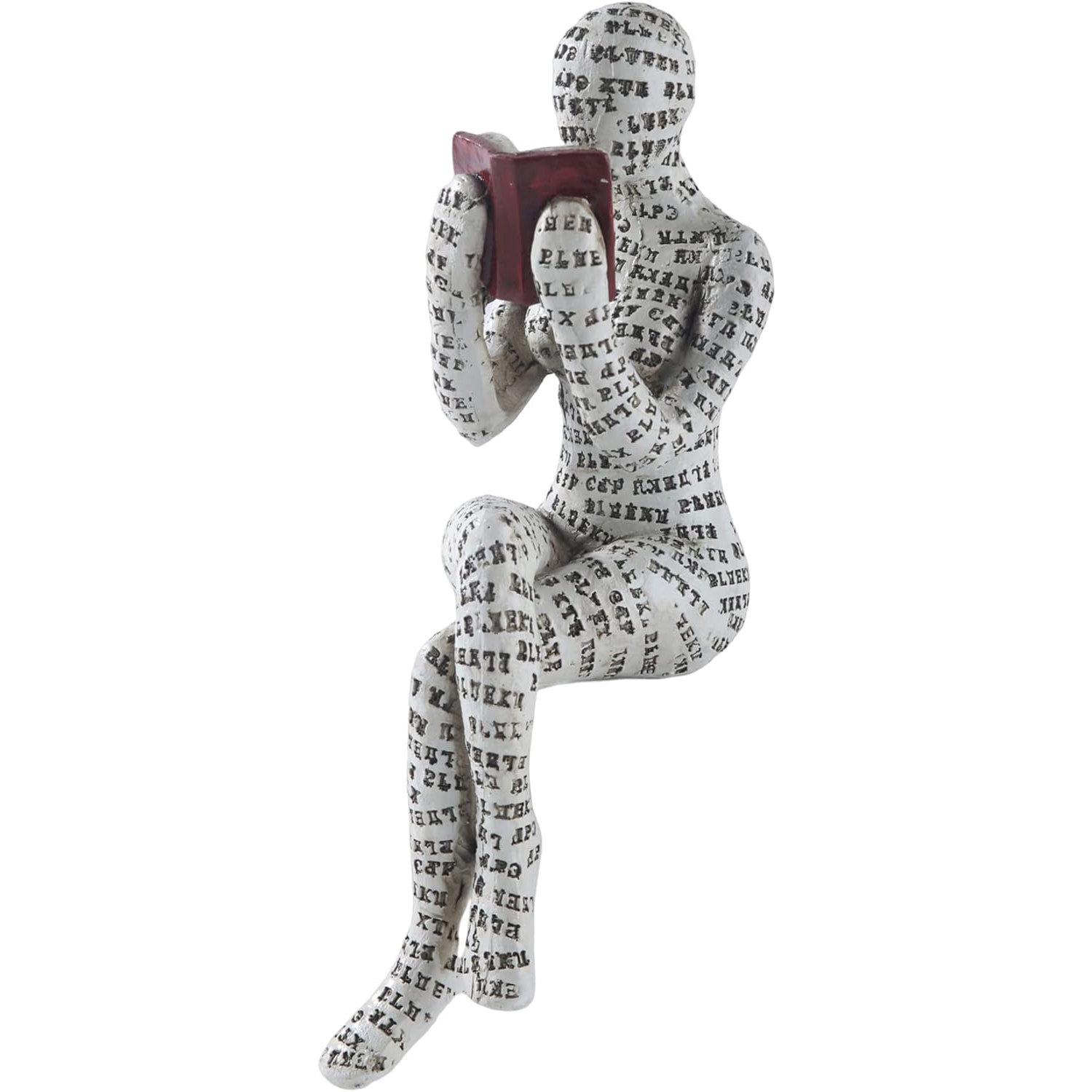 Trinx Home Decor Pulp Reading Women Thinker Statue Aesthetic Sculpture ...