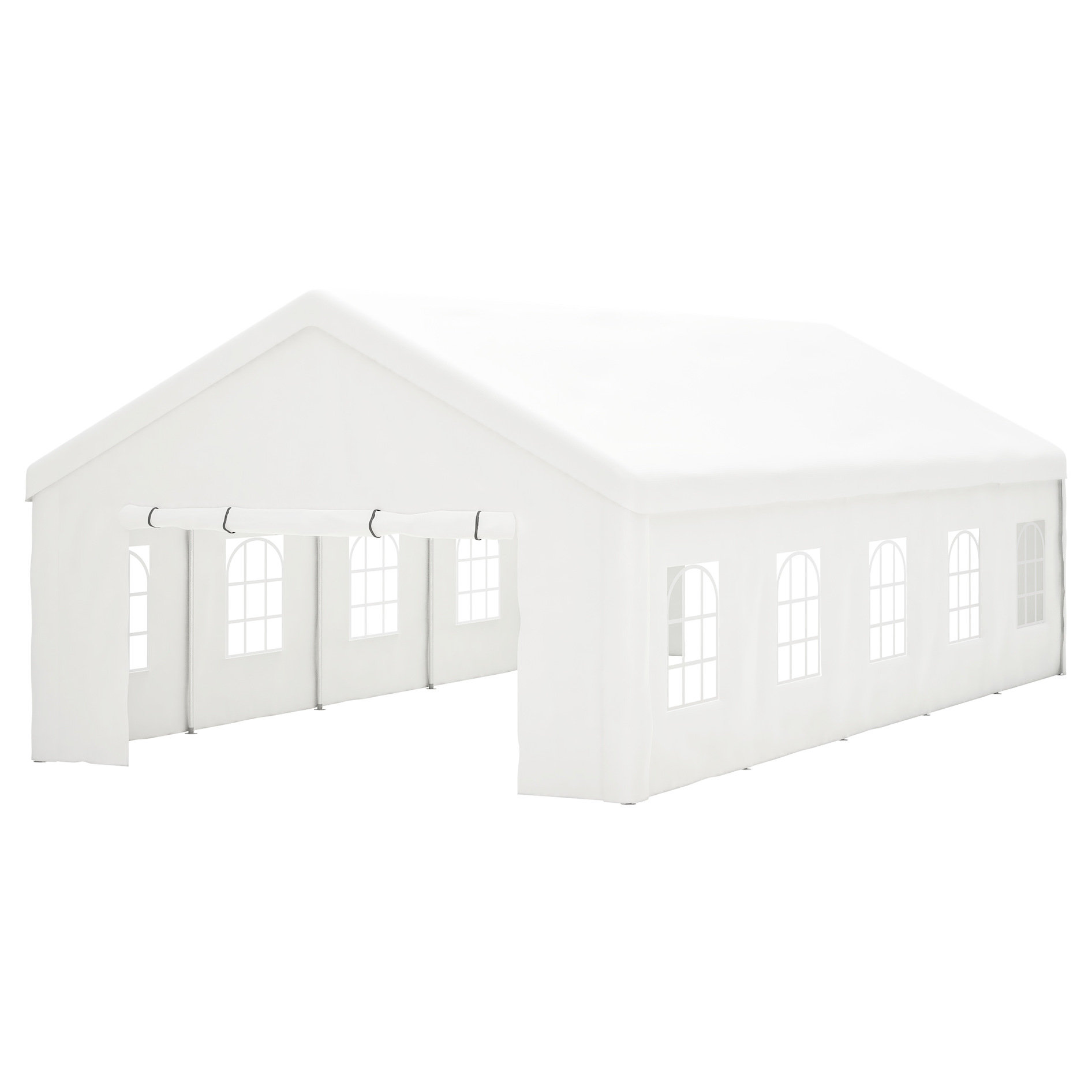 Crafted Palm 16X32ft Party Tent With Removable Sidewalls - Rust And ...