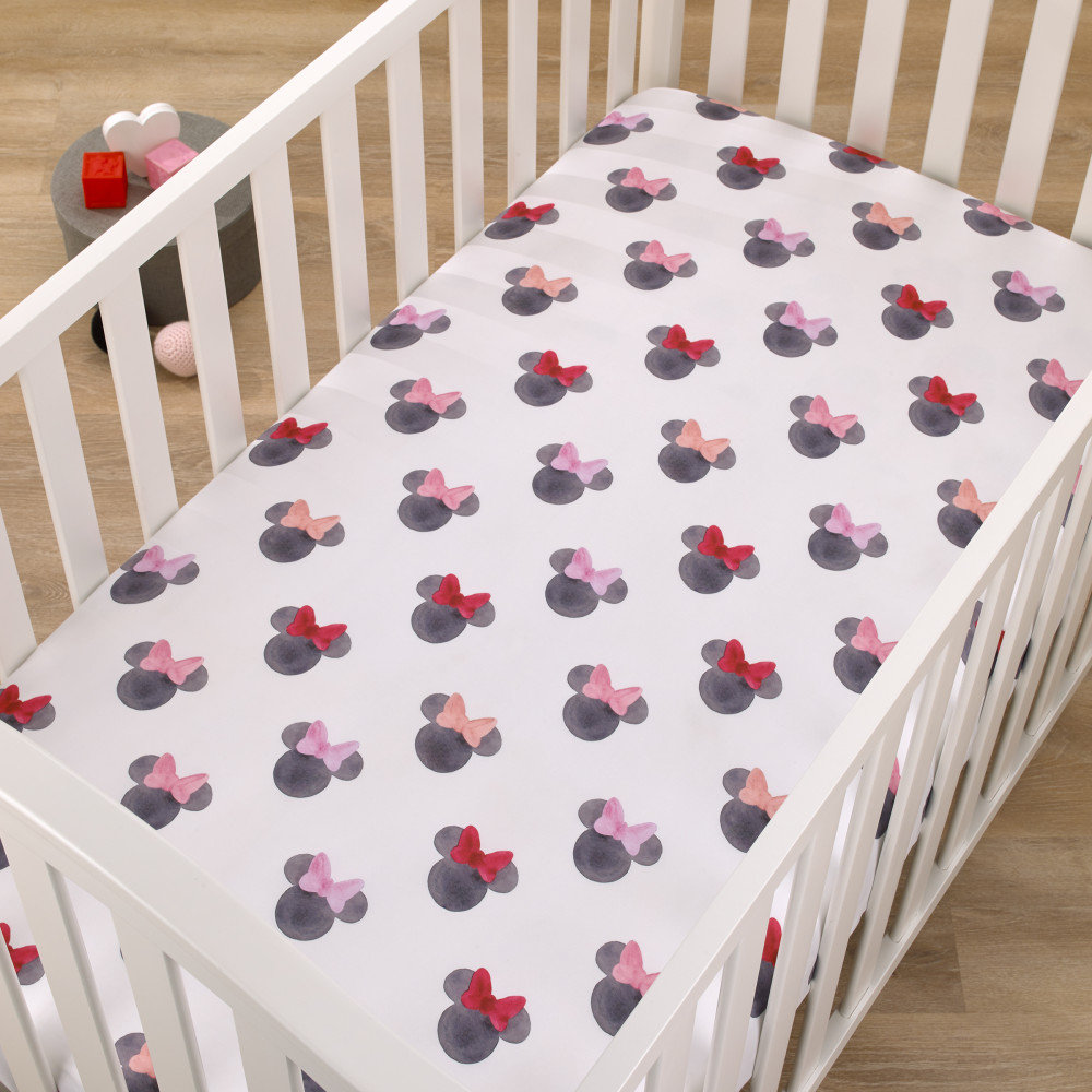 Disney Nojo Disney Minnie Mouse Fitted Crib Sheet | Wayfair