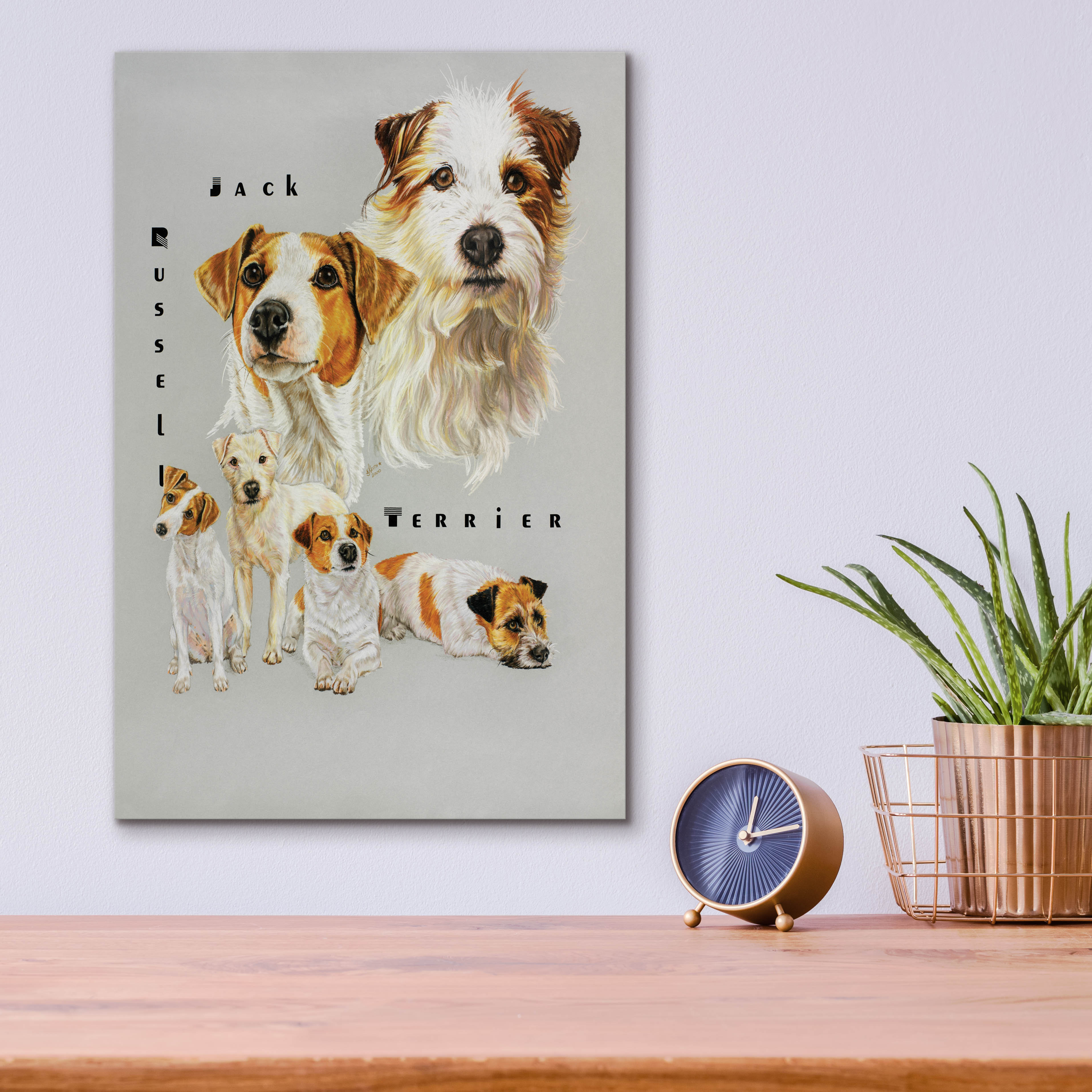 Red Barrel Studio Jack Russell Terrier by Barbara Keith - Unframed ...