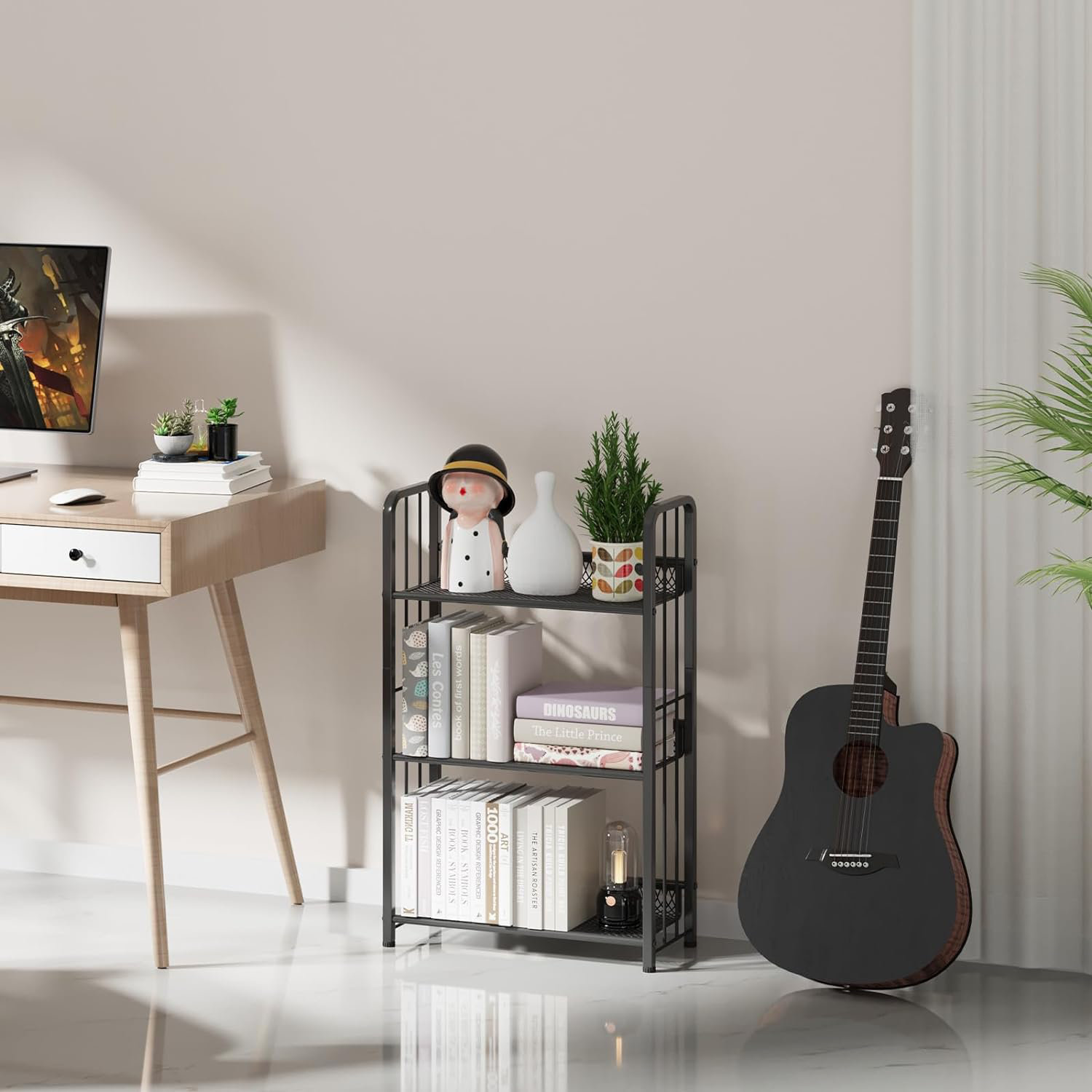 Ebern Designs Dalexa 31.1" H x 19.6" W Etagere Bookcase | Wayfair