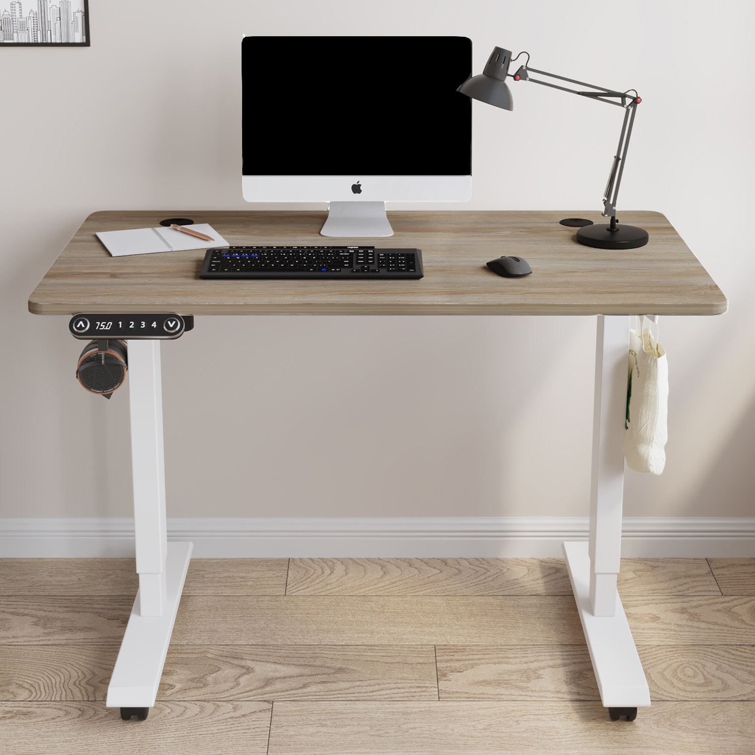 Inbox Zero Altamae Adjustable Height Standing Desk & Reviews | Wayfair