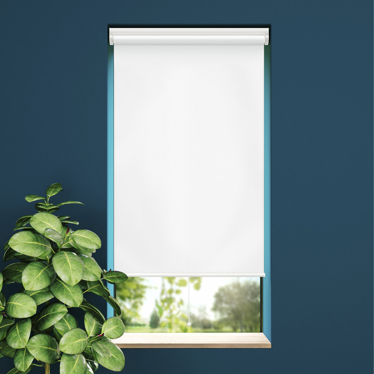 Symple Stuff Rideau roulant occultant blanc - Wayfair Canada