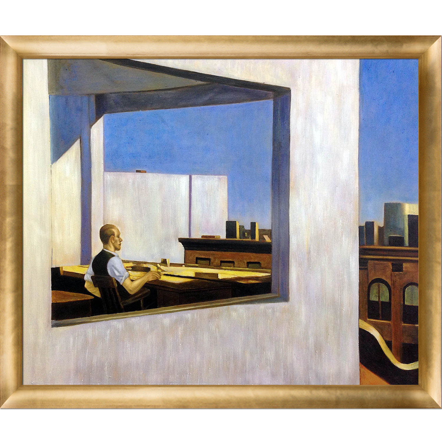 Vault W Artwork 'Office in a Small City, 1953' by Edward Hopper ...