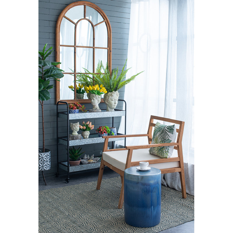 Gracie Oaks Manreet 40" H x 35" W x 12.5" D Galvanized Shelf | Wayfair