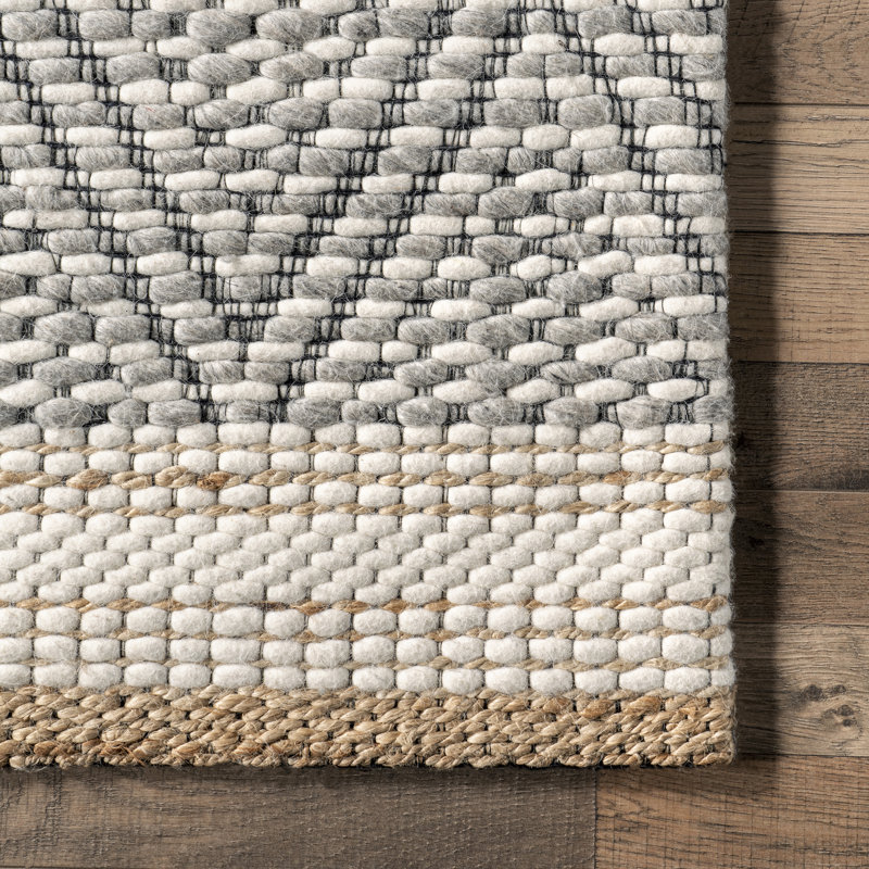 Foundry Select Laura Bohemian Trellis Wool and Jute Area Rug & Reviews ...