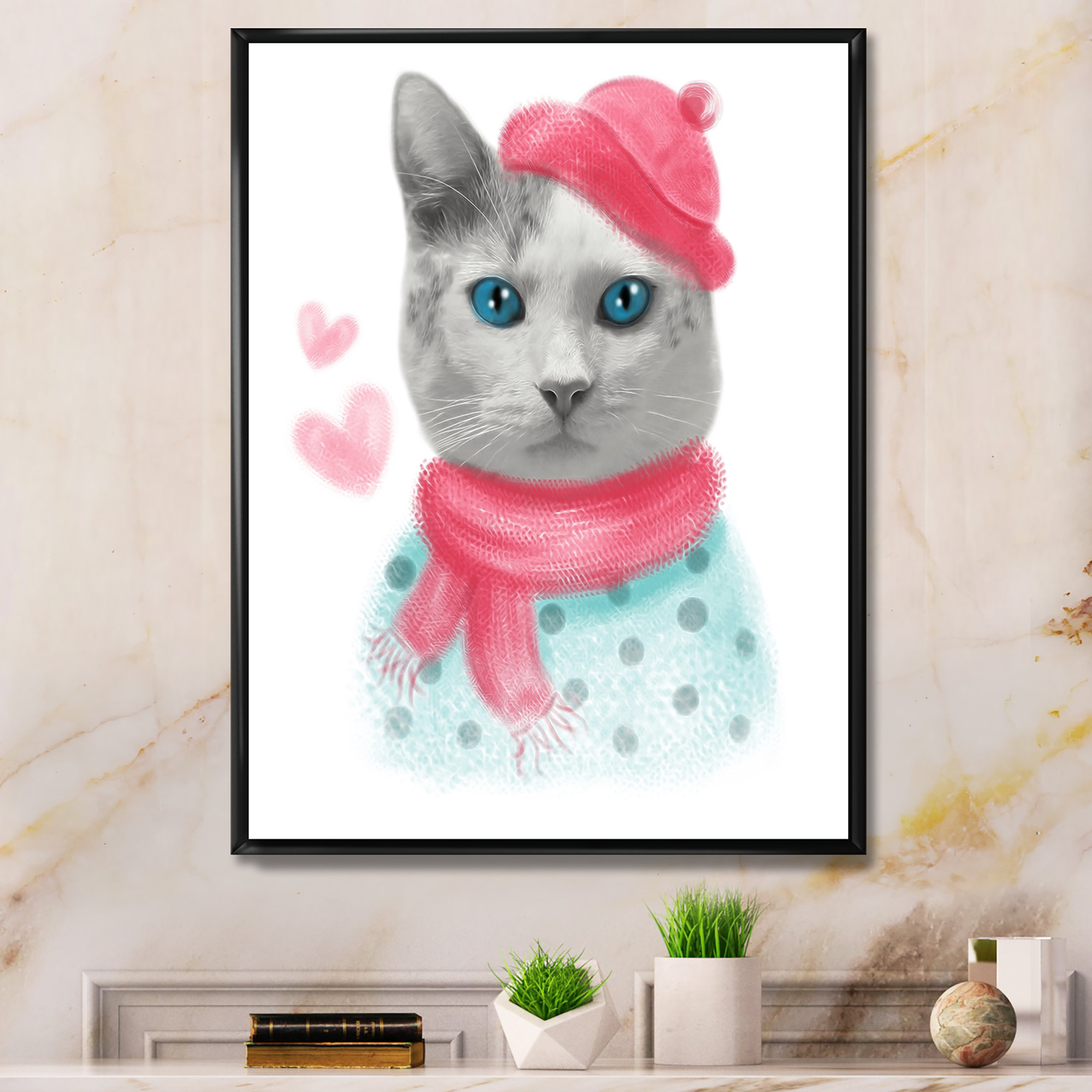Trinx Hipster Adorable Cat Print II " Hipster Adorable Cat Print II ...
