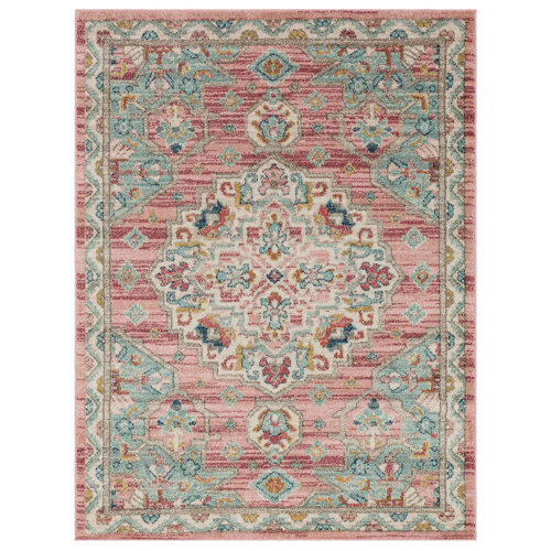 Pink Rectangle Area Rugs You'll Love | Wayfair