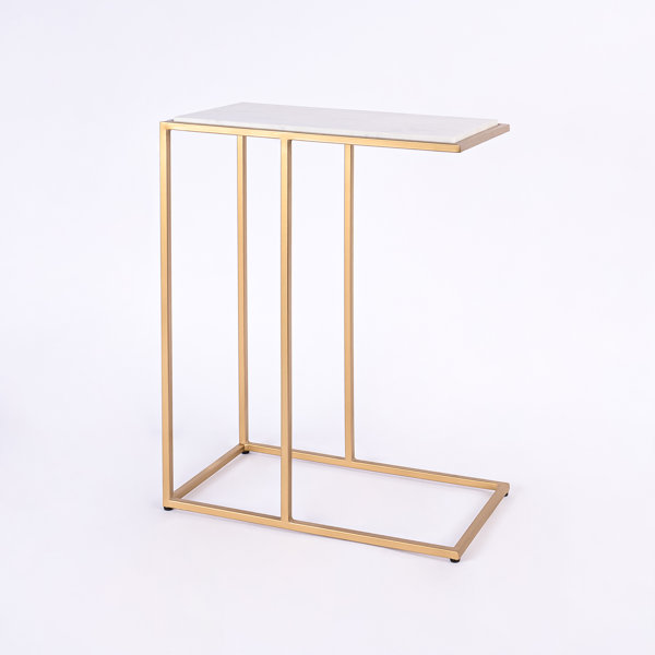 Wade Logan® Carmila Marble Top C Table End Table & Reviews | Wayfair